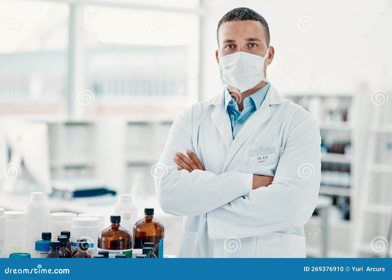 Determined To Develop a Cure. Portrait of a Confident Young Scientist ...