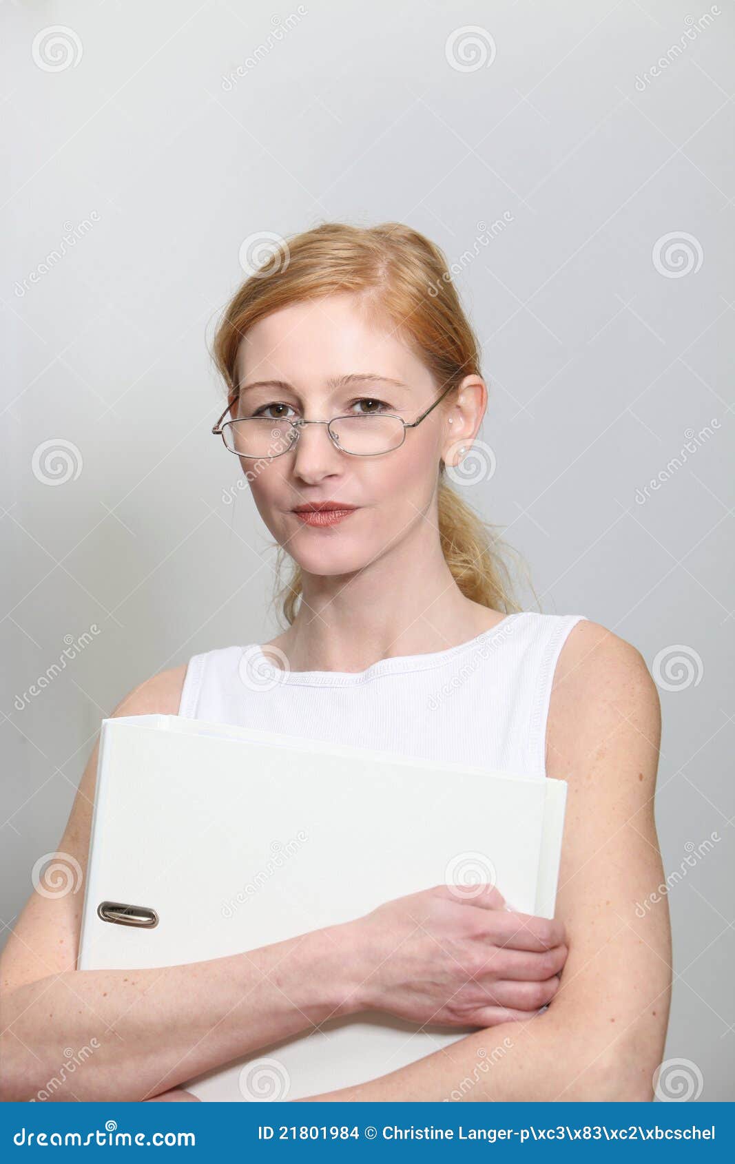 Determined Young Woman in the Office. Stock Photo - Image of happiness ...