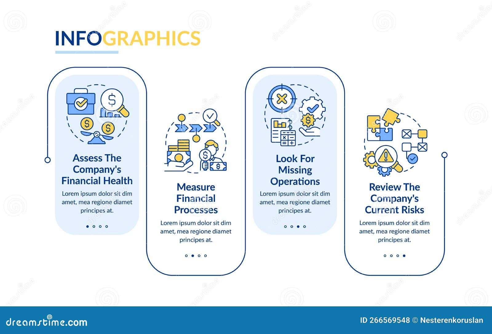 Determining Treasury Management Need Blue Rectangle Infographic ...