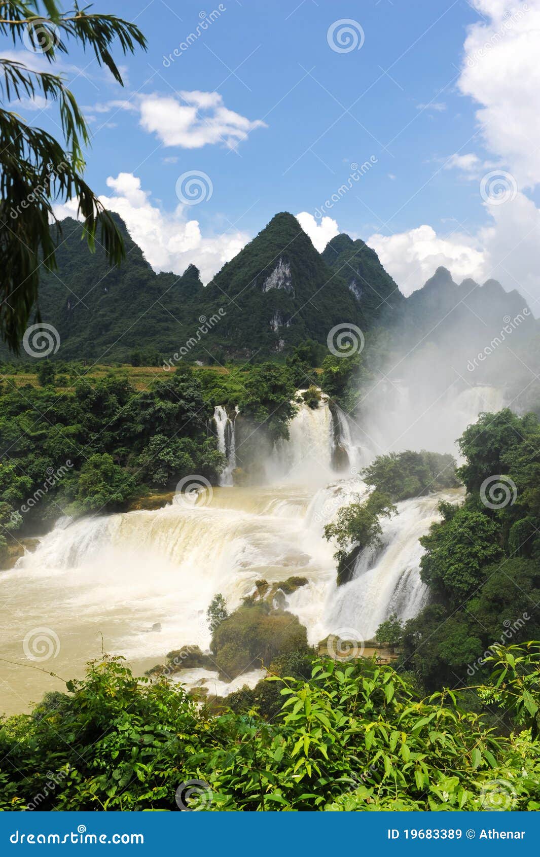 Detian Waterfall In China Changbai Mountain Waterfalls In China Royalty ...