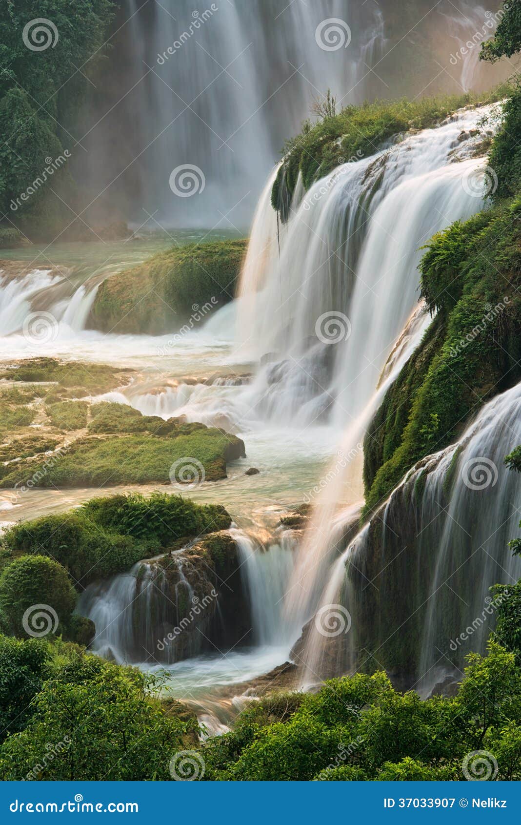 Detian waterfall stock image. Image of beautiful, nature - 37033907