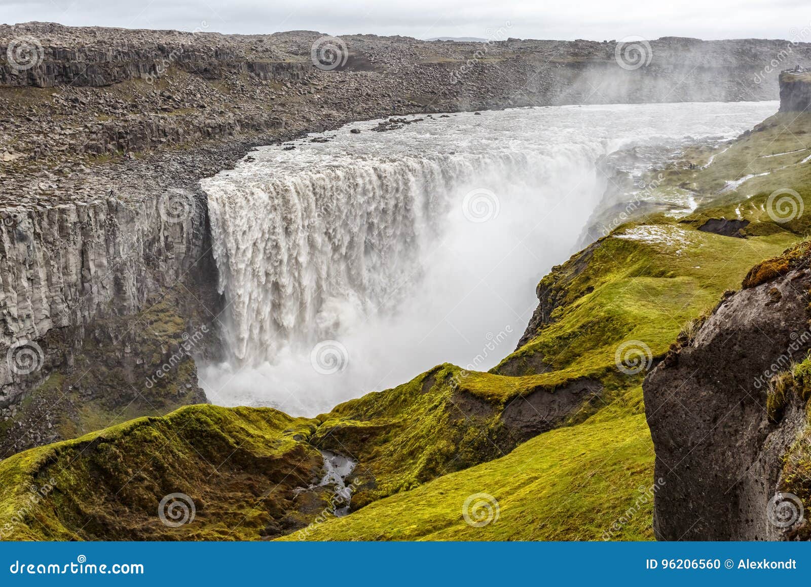 Detifoss Waterfall in Iceland Stock Photo - Image of hiking, nature ...