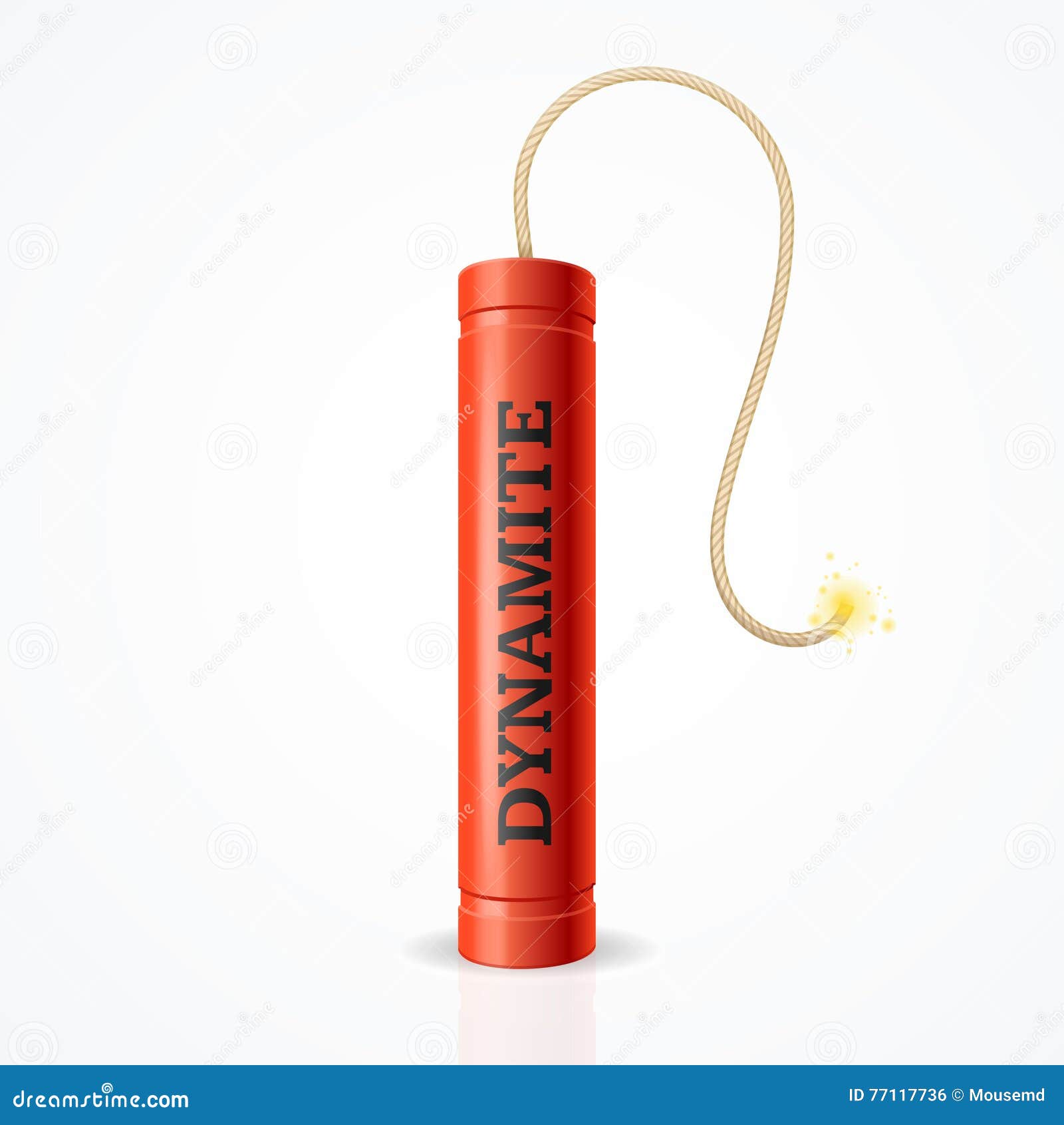 Detonate Dynamite Bomb. Vector Stock Vector - Illustration of power ...