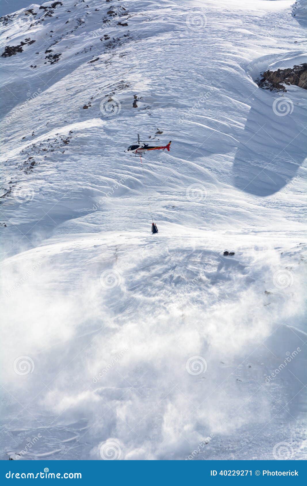 Detonating Bell for Avalanches Prevention Stock Image - Image of wave ...