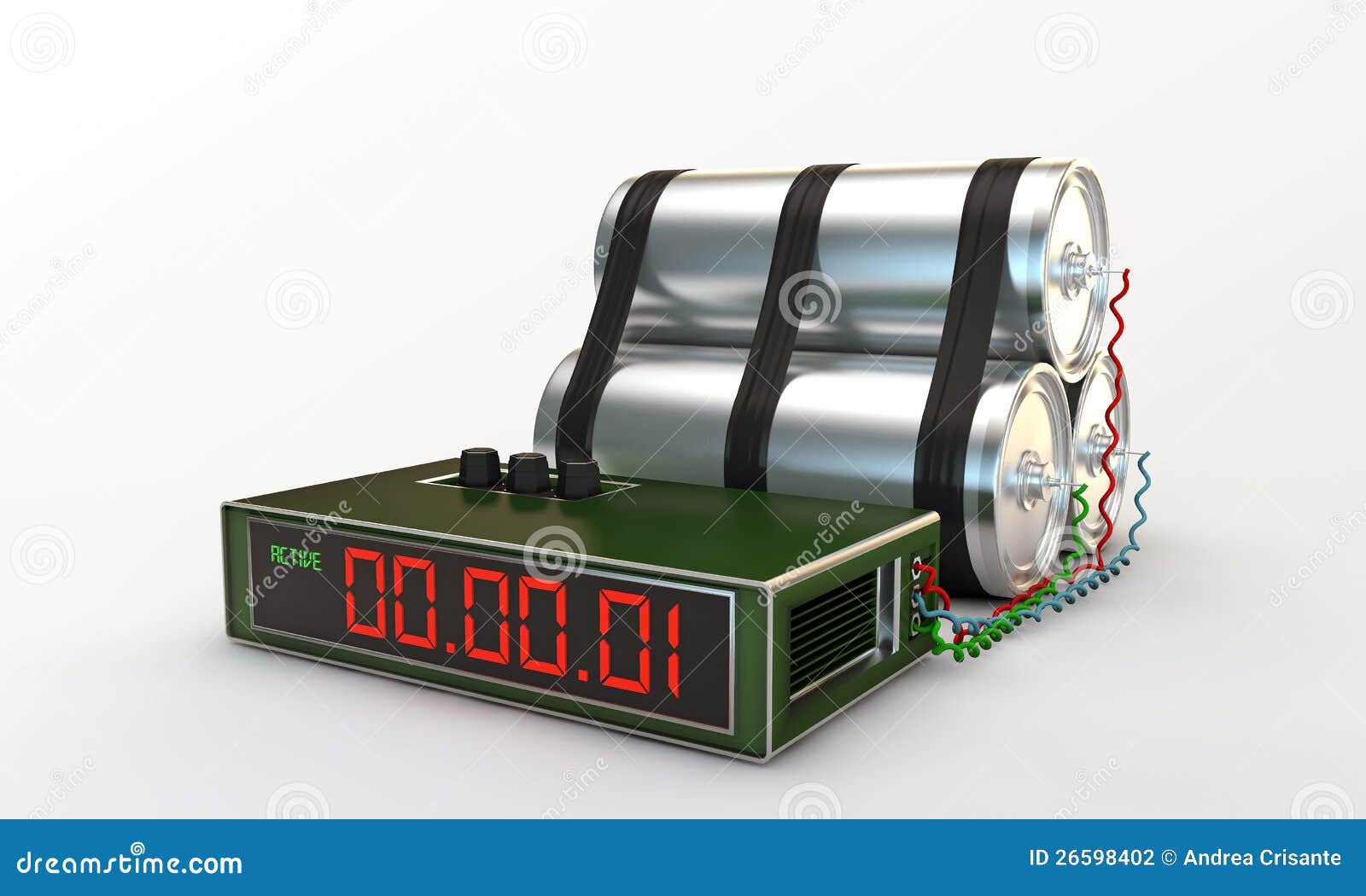 Detonator stock illustration. Illustration of fear, explosive - 26598402