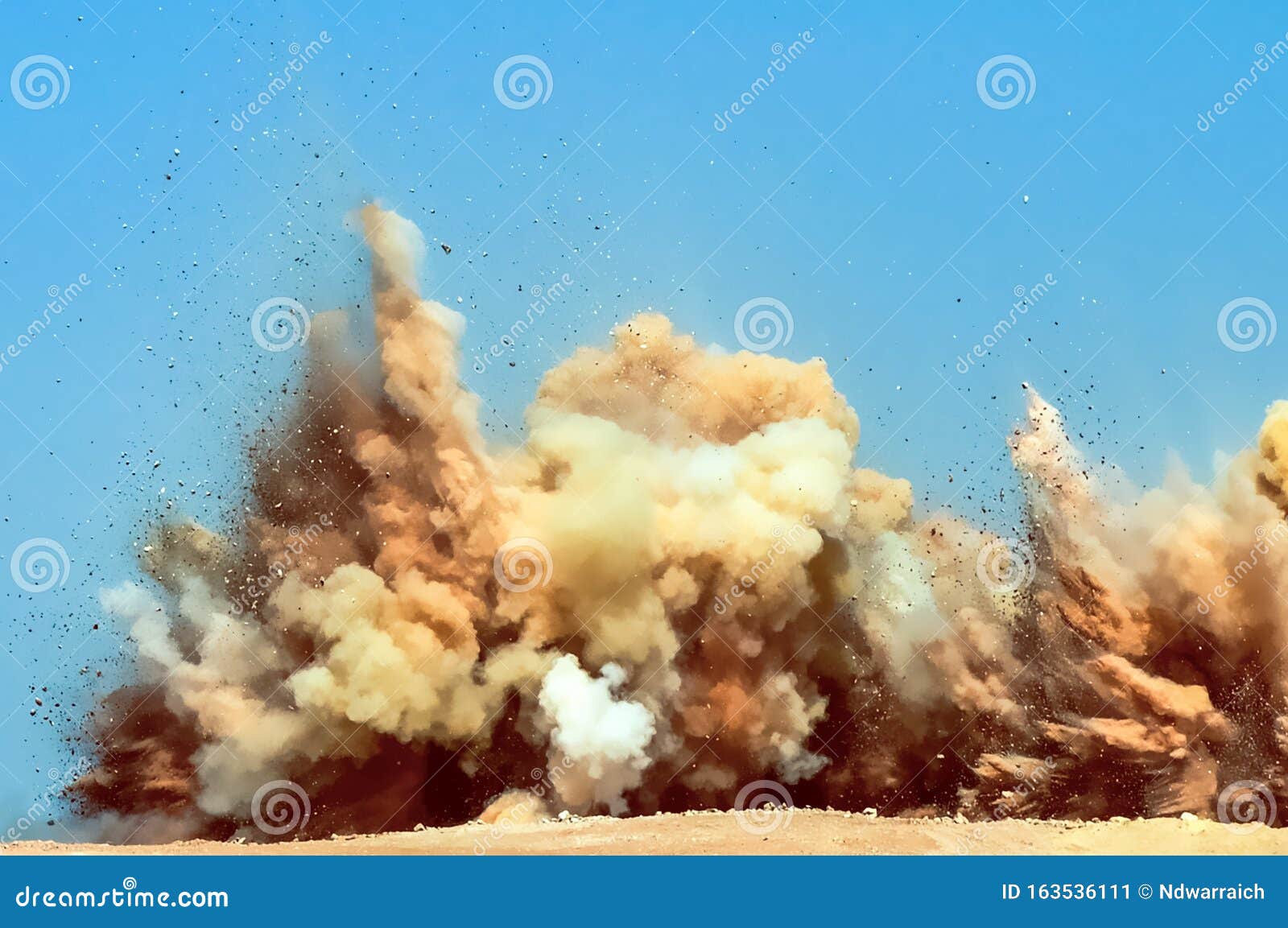 Detonator Blast on the Construction Site Stock Image - Image of ...