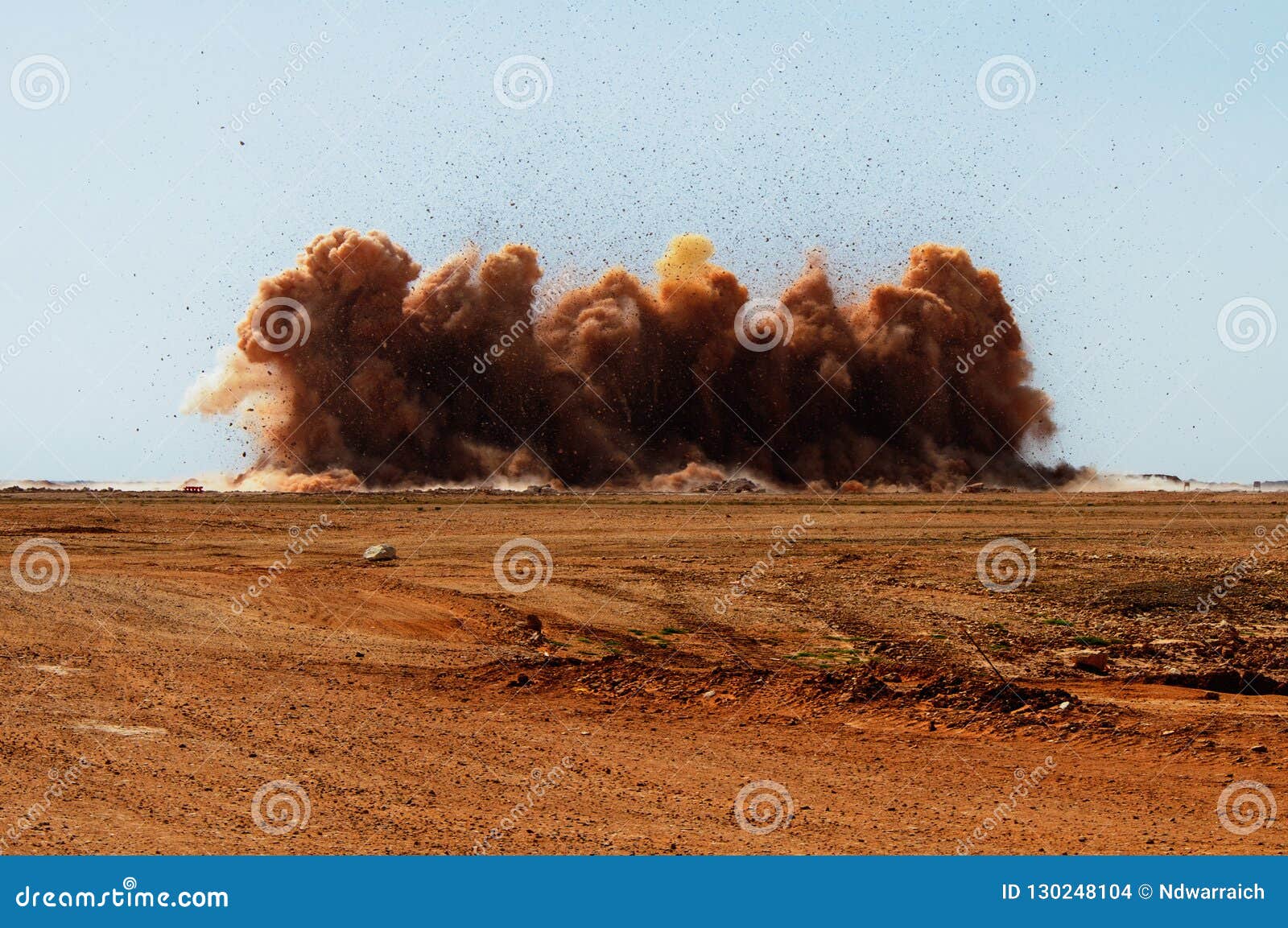 Detonator Blasting on the Construction Site Stock Photo - Image of ...