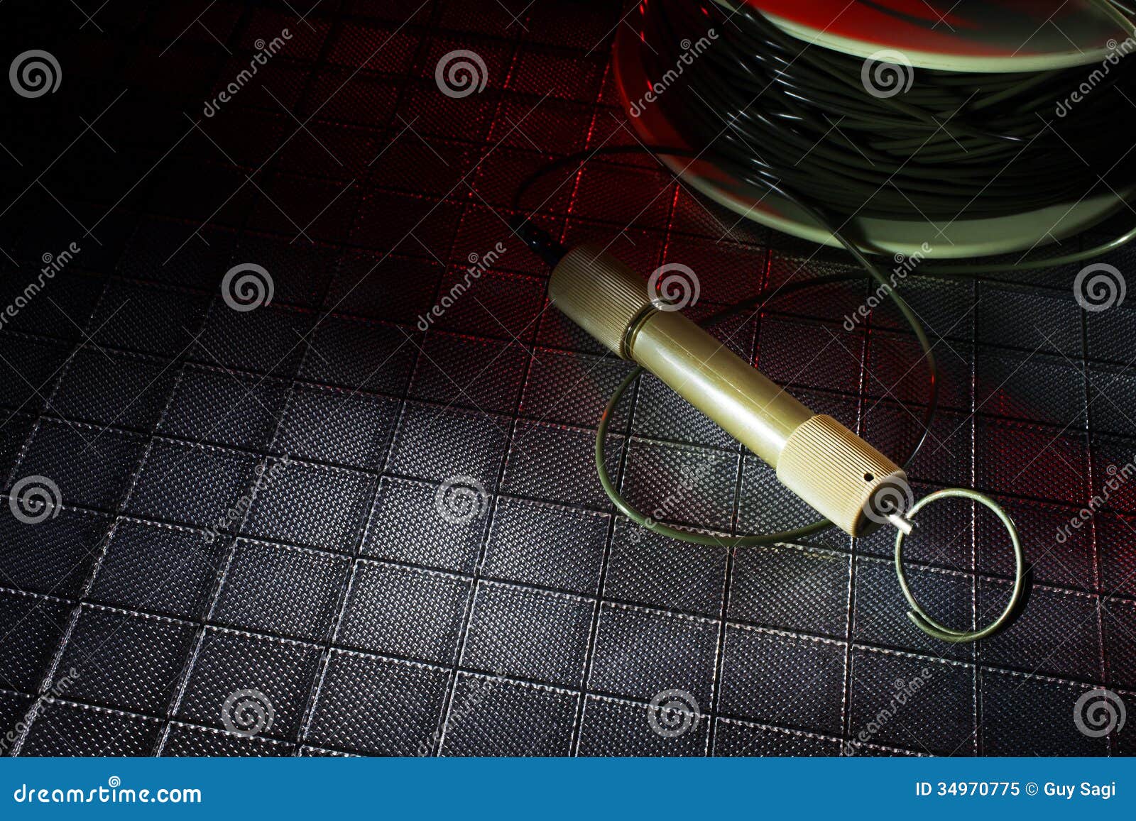 Detonator stock image. Image of orange, plastic, cord - 34970775