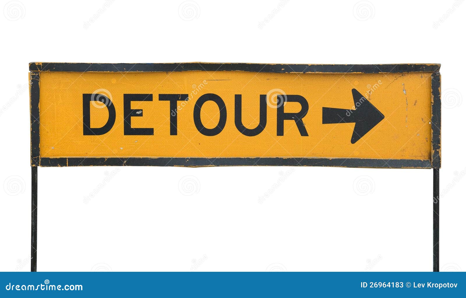 Detour road sign stock image. Image of plastic, danger - 26964183