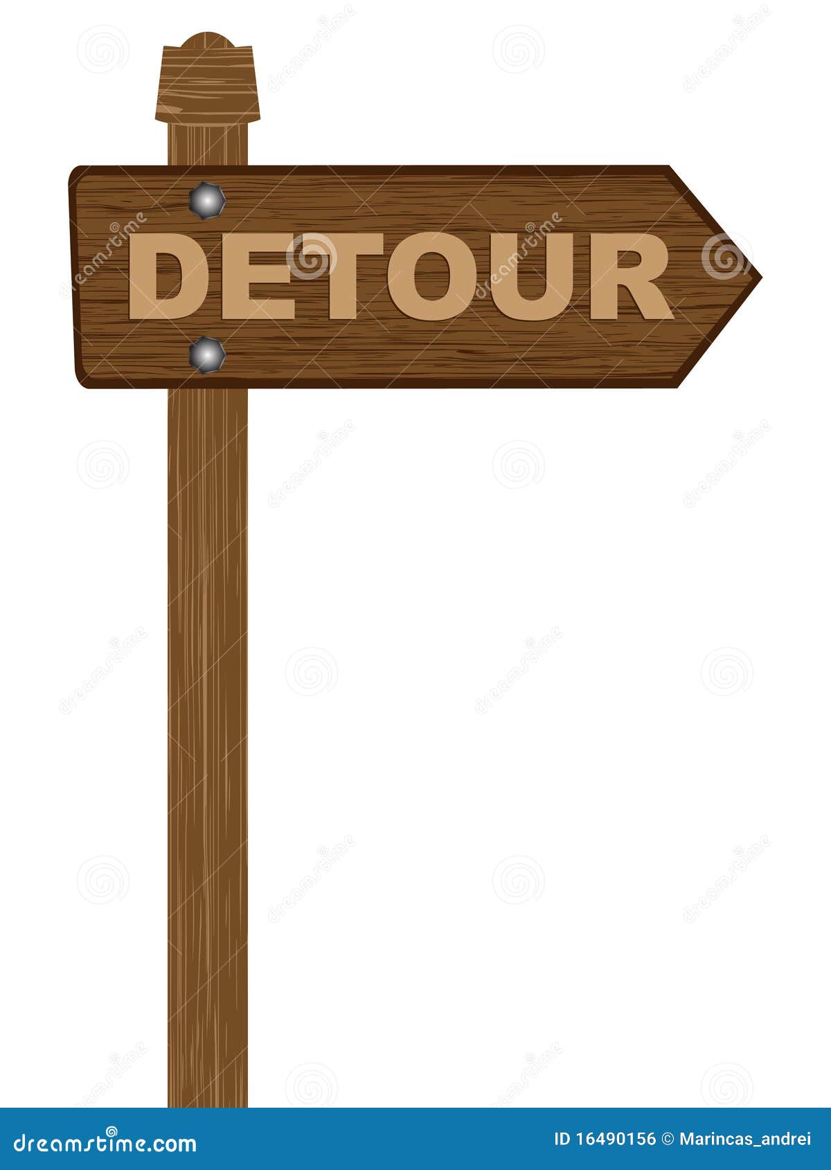 Detour sign stock vector. Illustration of street, area - 16490156