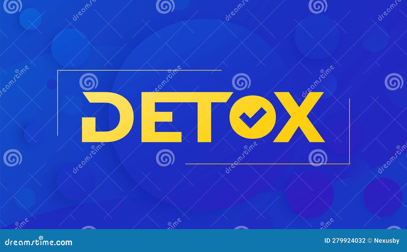 Detox or Detoxification, Vector Banner Design Stock Vector ...