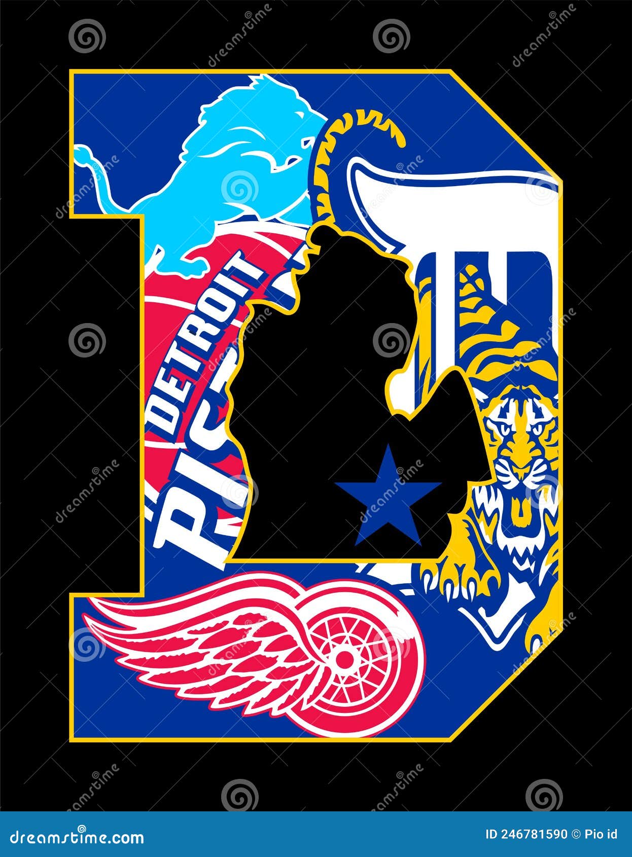 Detroid Stock Illustrations – 3 Detroid Stock Illustrations, Vectors ...