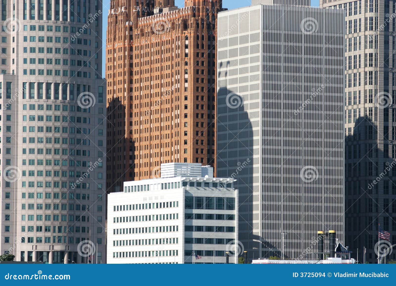 Detroit foto de archivo. Imagen de capital, centro, escena - 3725094