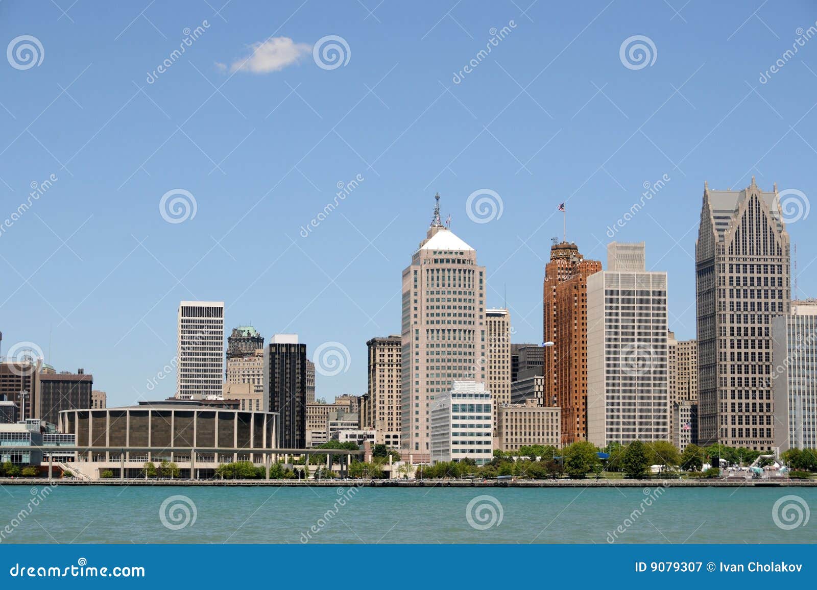 Detroit, Michigan stock image. Image of architecture, city - 9079307
