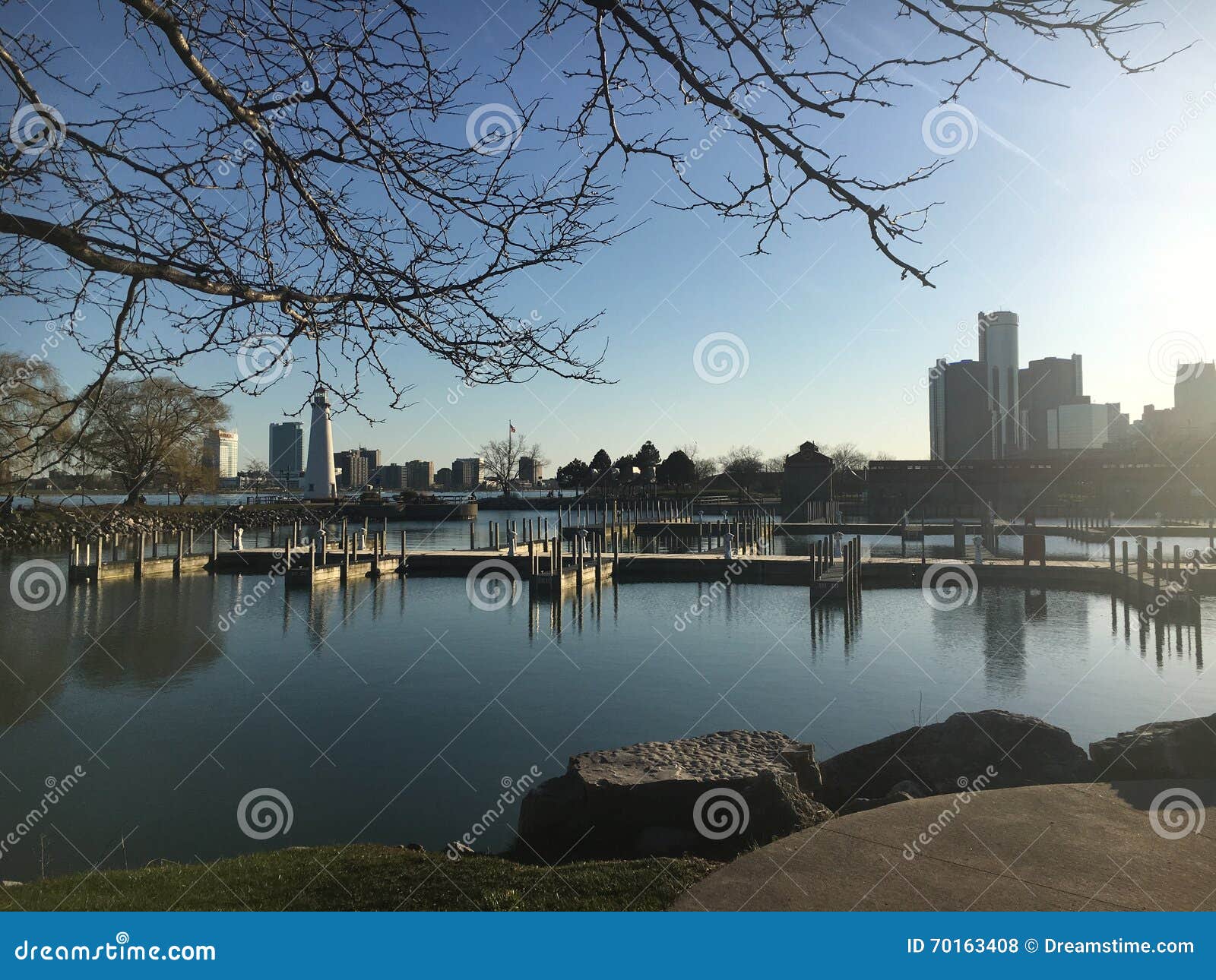 Detroit Michigan stock photo. Image of renaissance, center - 70163408