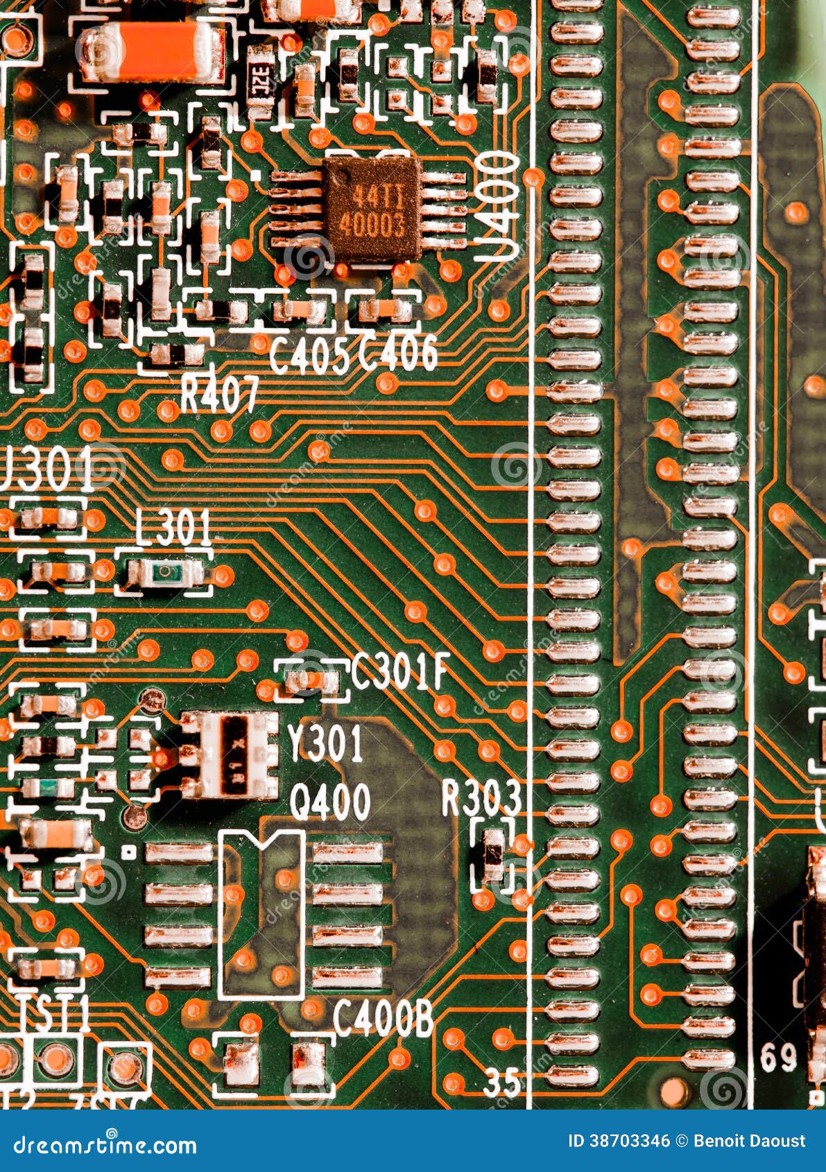 Dettagli dei microchip fotografia stock. Immagine di modello - 38703346