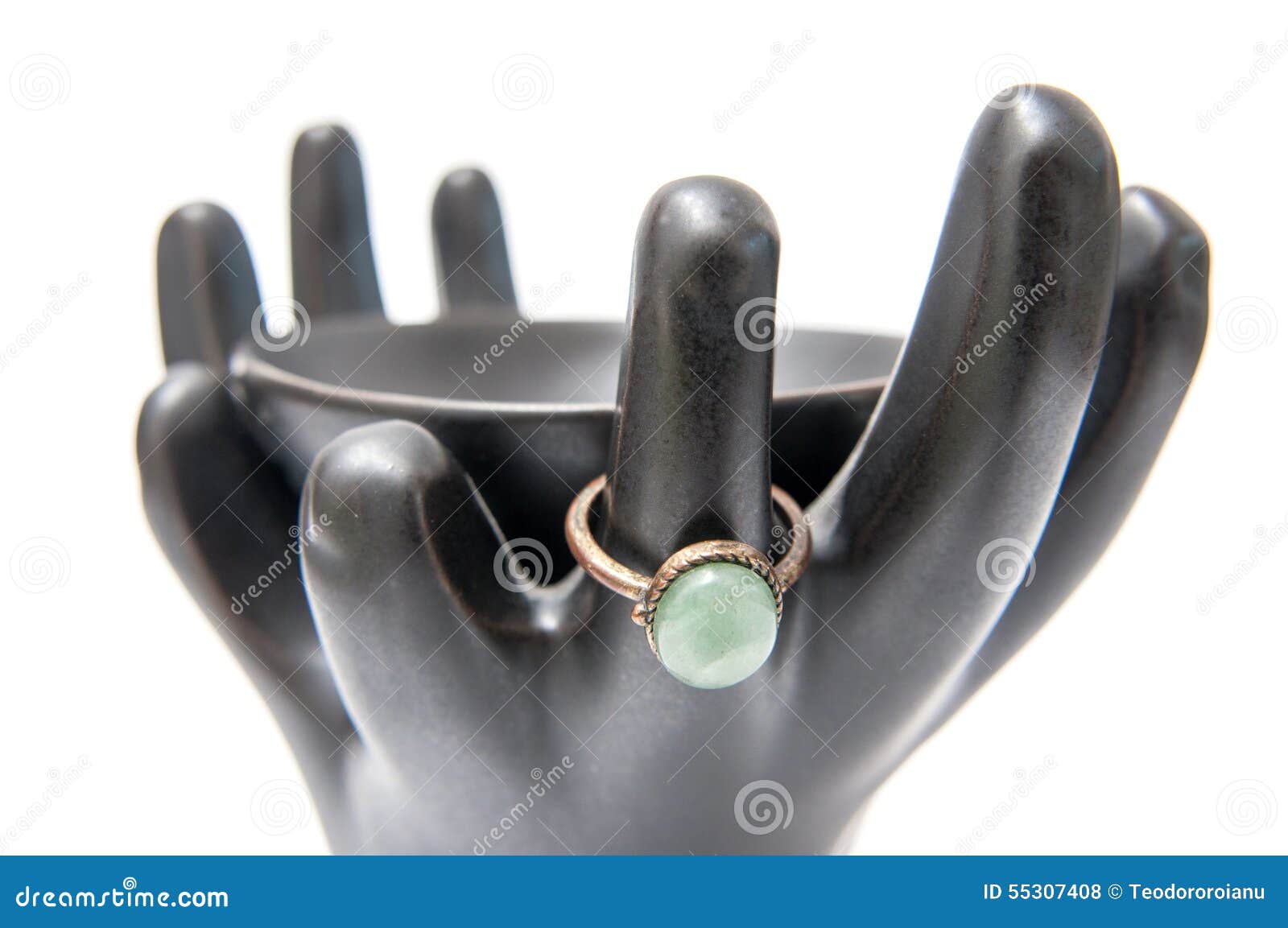 Dettaglio Del Supporto Dei Gioielli a Forma Di Mani Fotografia Stock ...