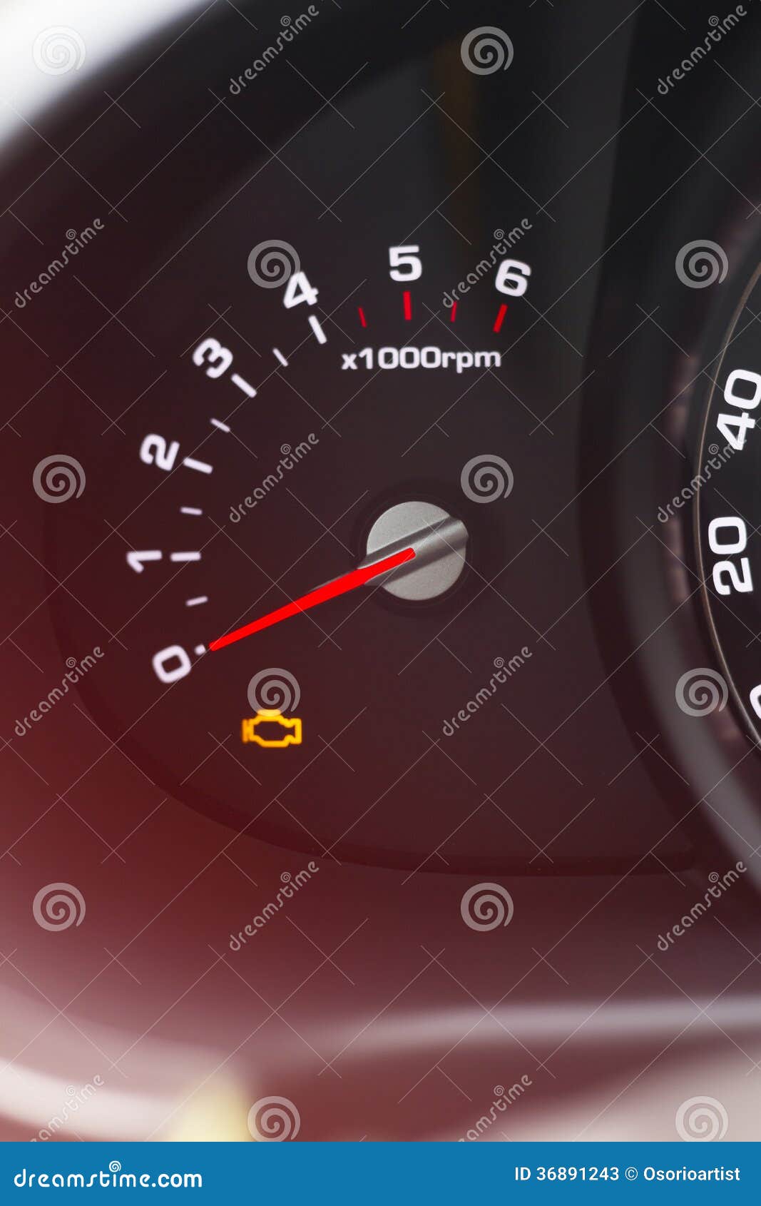 Dettaglio Di Un Tachimetro in Un'automobile Immagine Stock - Immagine ...