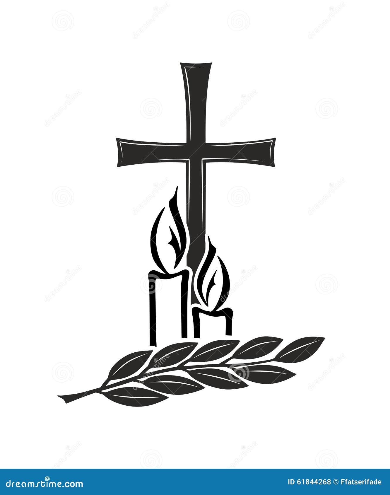 Deuil Illustration Stock - Image: 61844268