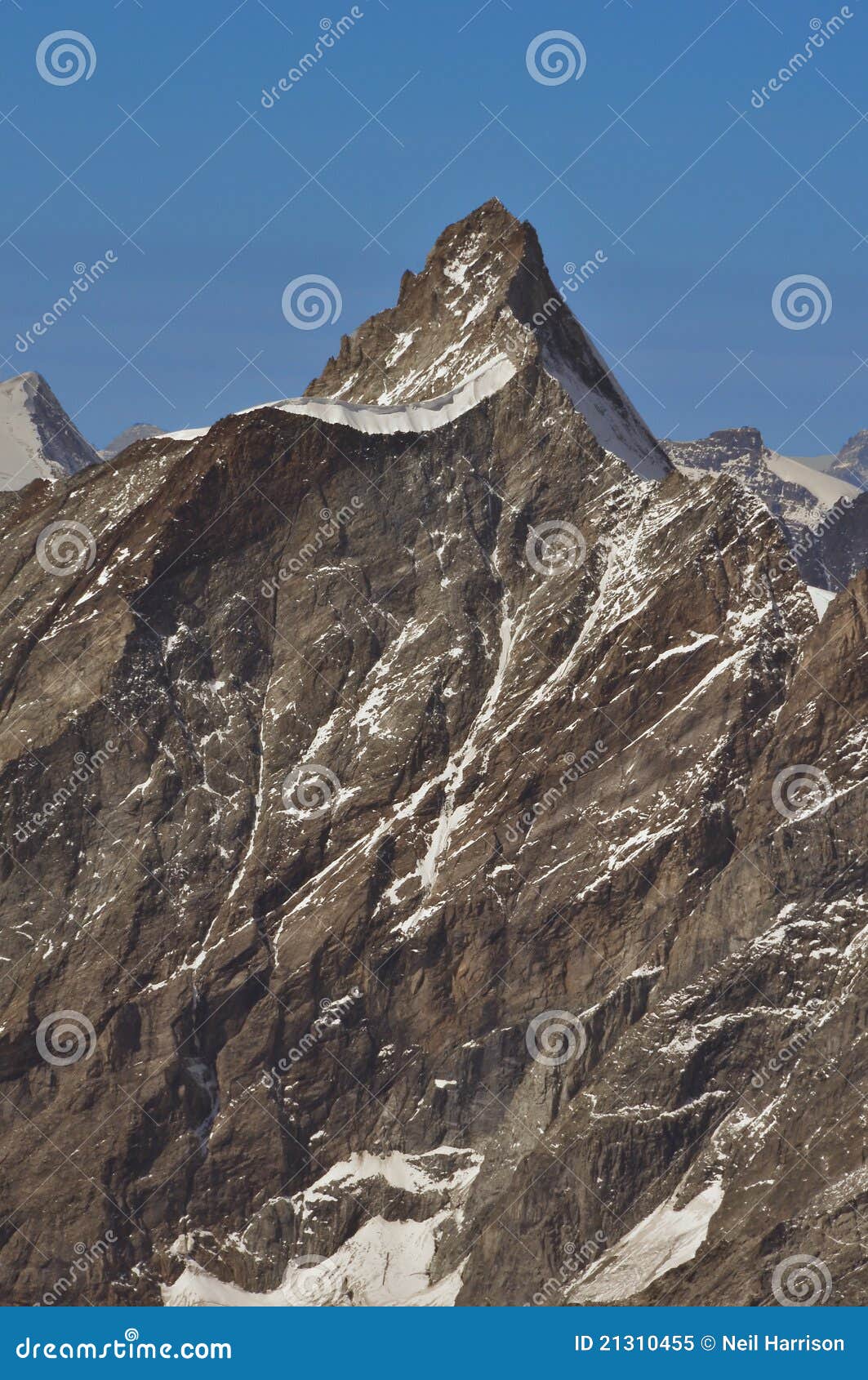 Deuk d'Herens stock afbeelding. Image of italië, gletsjer - 21310455