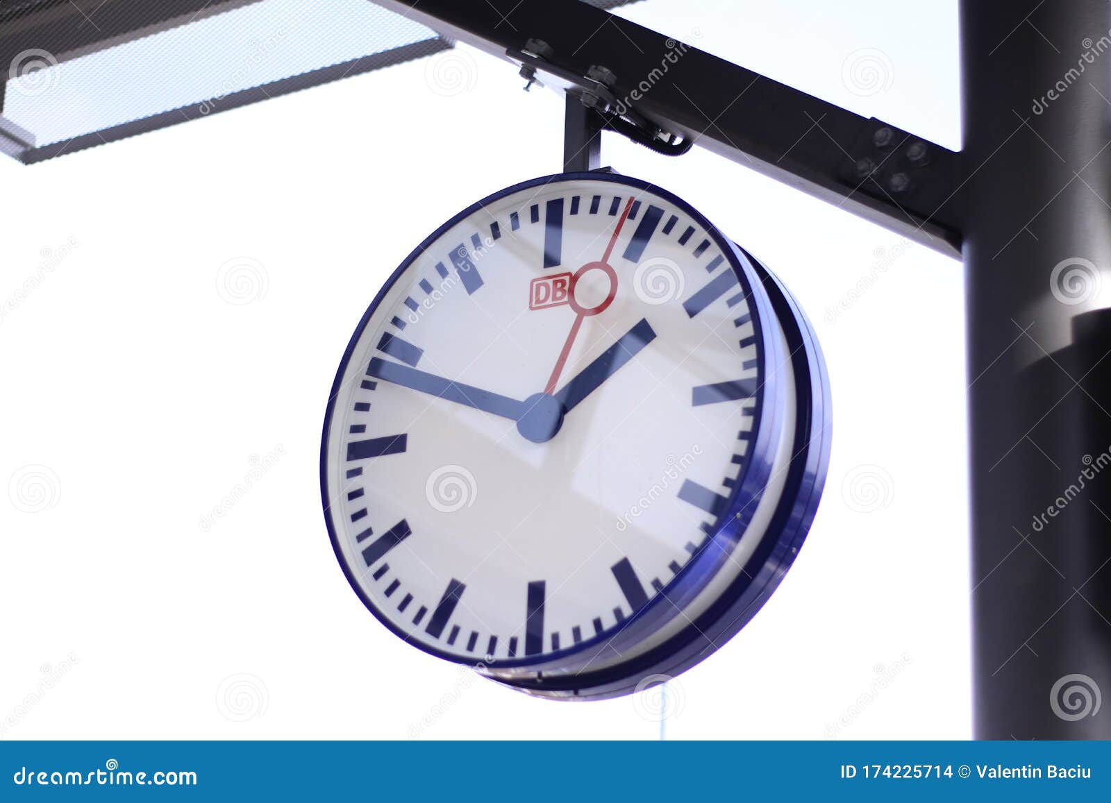 Deutsche Bahn Logo on the Clock at the Train Station in Berlin Germany ...