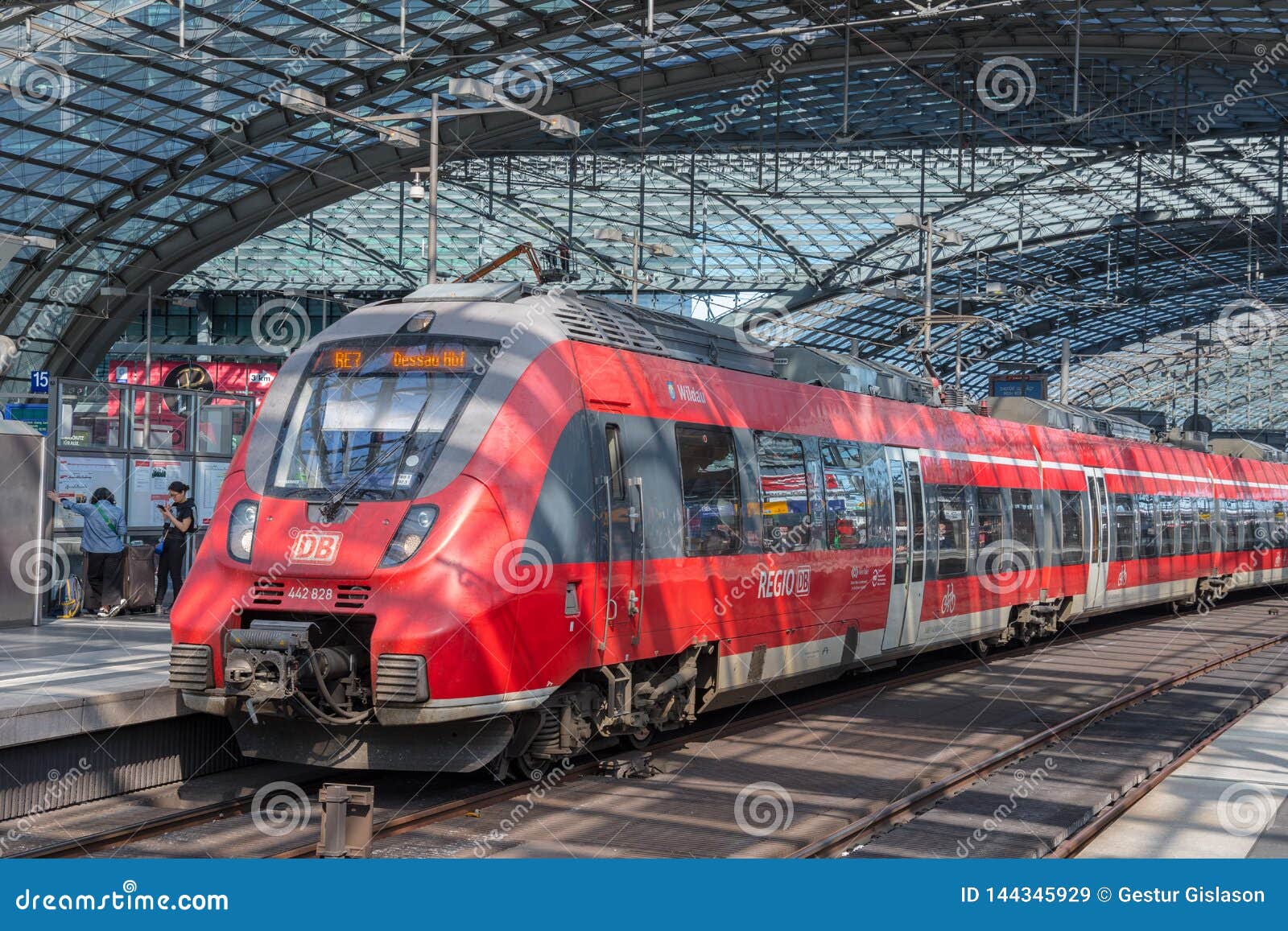Deutsche Bahn Regional Train at Berlin Central Train Station Editorial ...