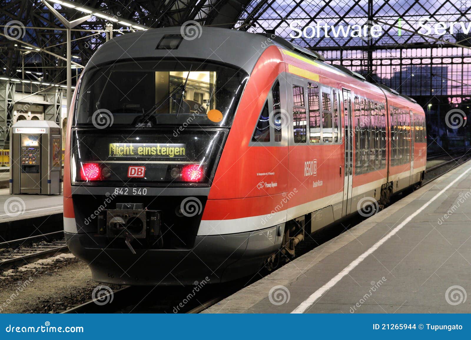 Deutsche Bahn train editorial stock image. Image of transportation ...