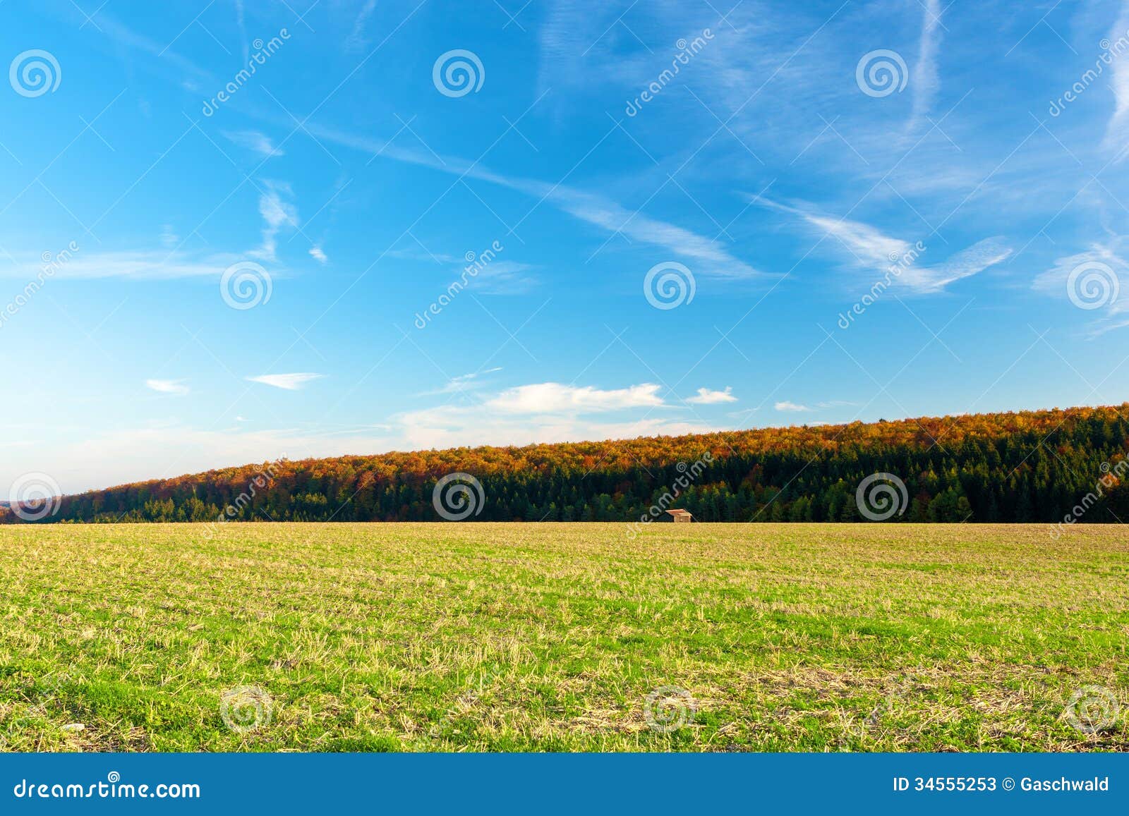 Deutsche Landschaft stockbild. Bild von deutschland, blau - 34555253