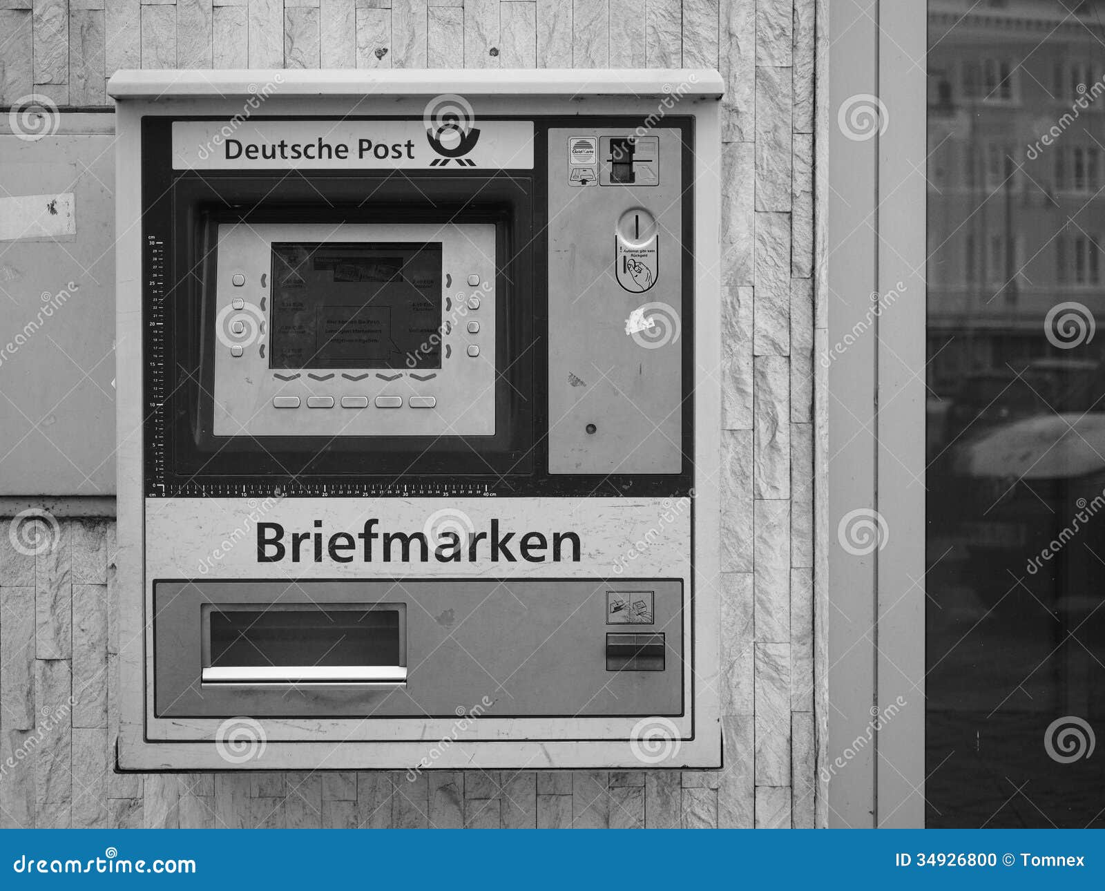 Deutsche Post Stamp Machine Editorial Image - Image of stamps, space ...