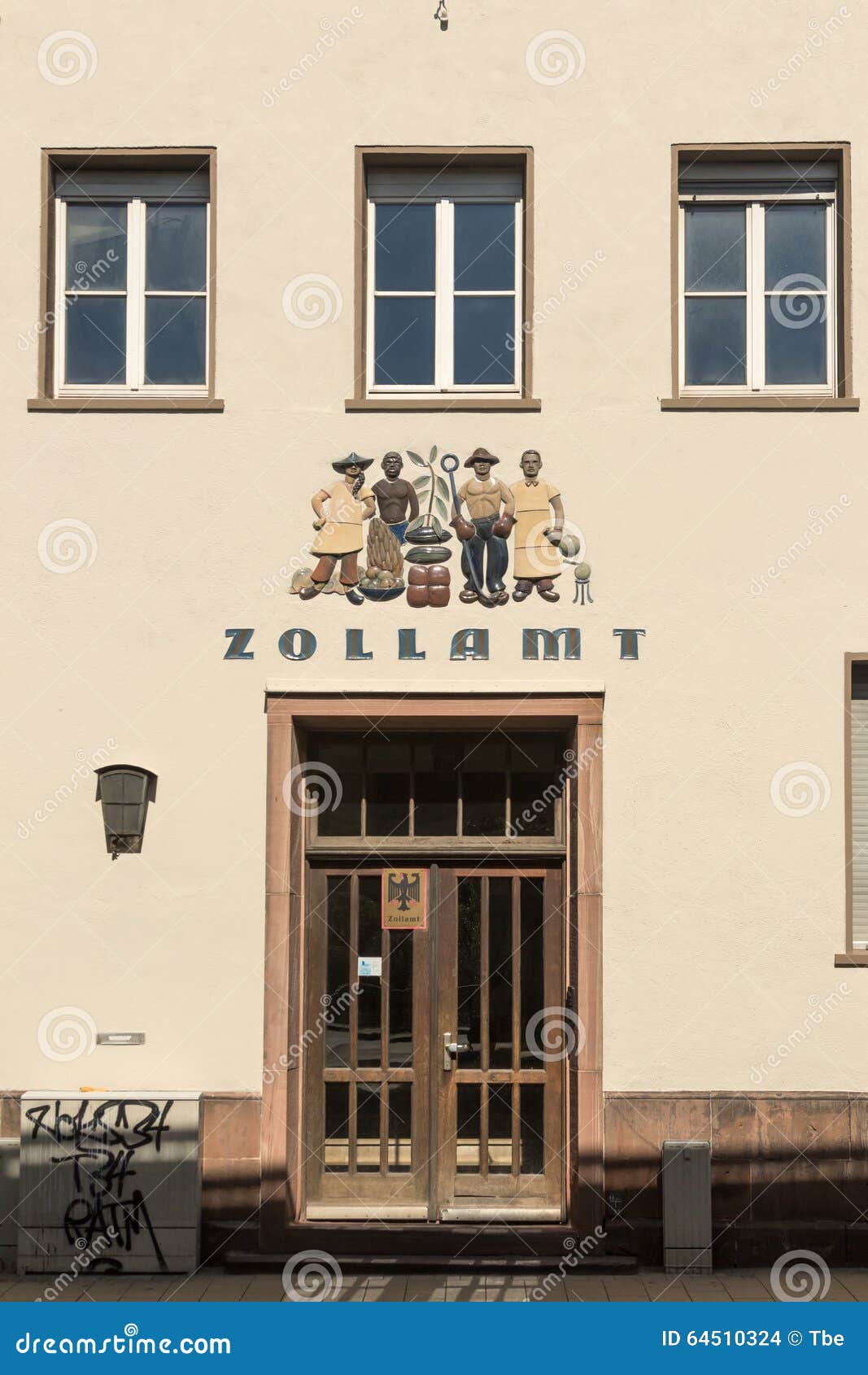 Deutsches Zollamt (Zollamt) Redaktionelles Stockbild - Bild von schutz ...