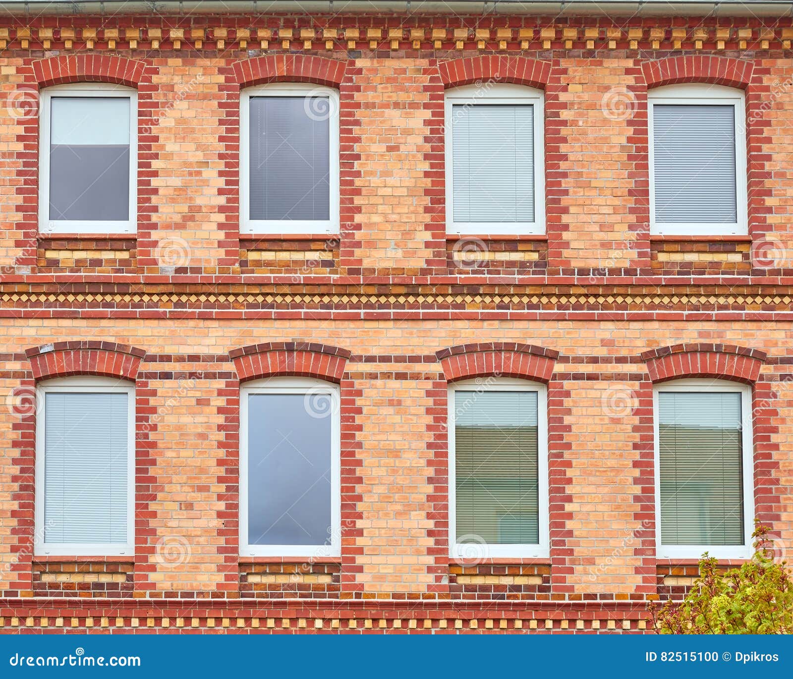 Deutschland, Backsteinmauerhausfassade Stockfoto - Bild von deutschland ...
