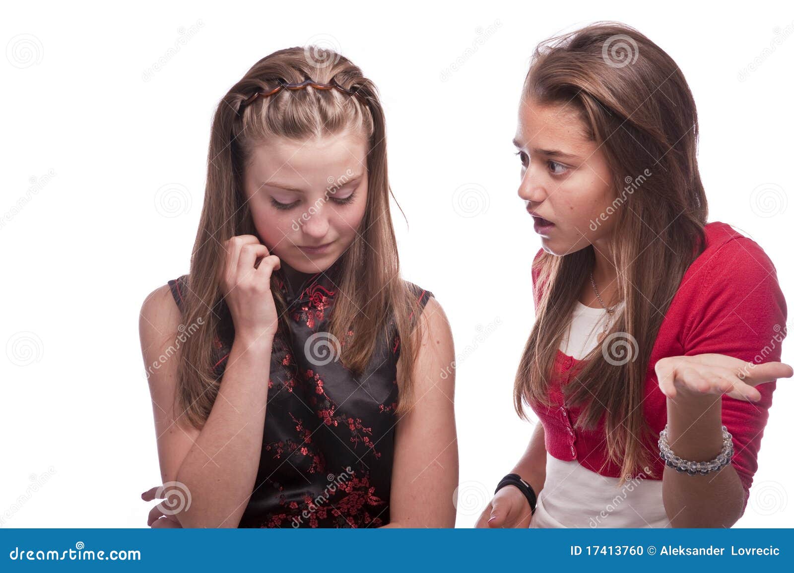 Deux Belles Jeunes Adolescentes Photo stock - Image du personne ...