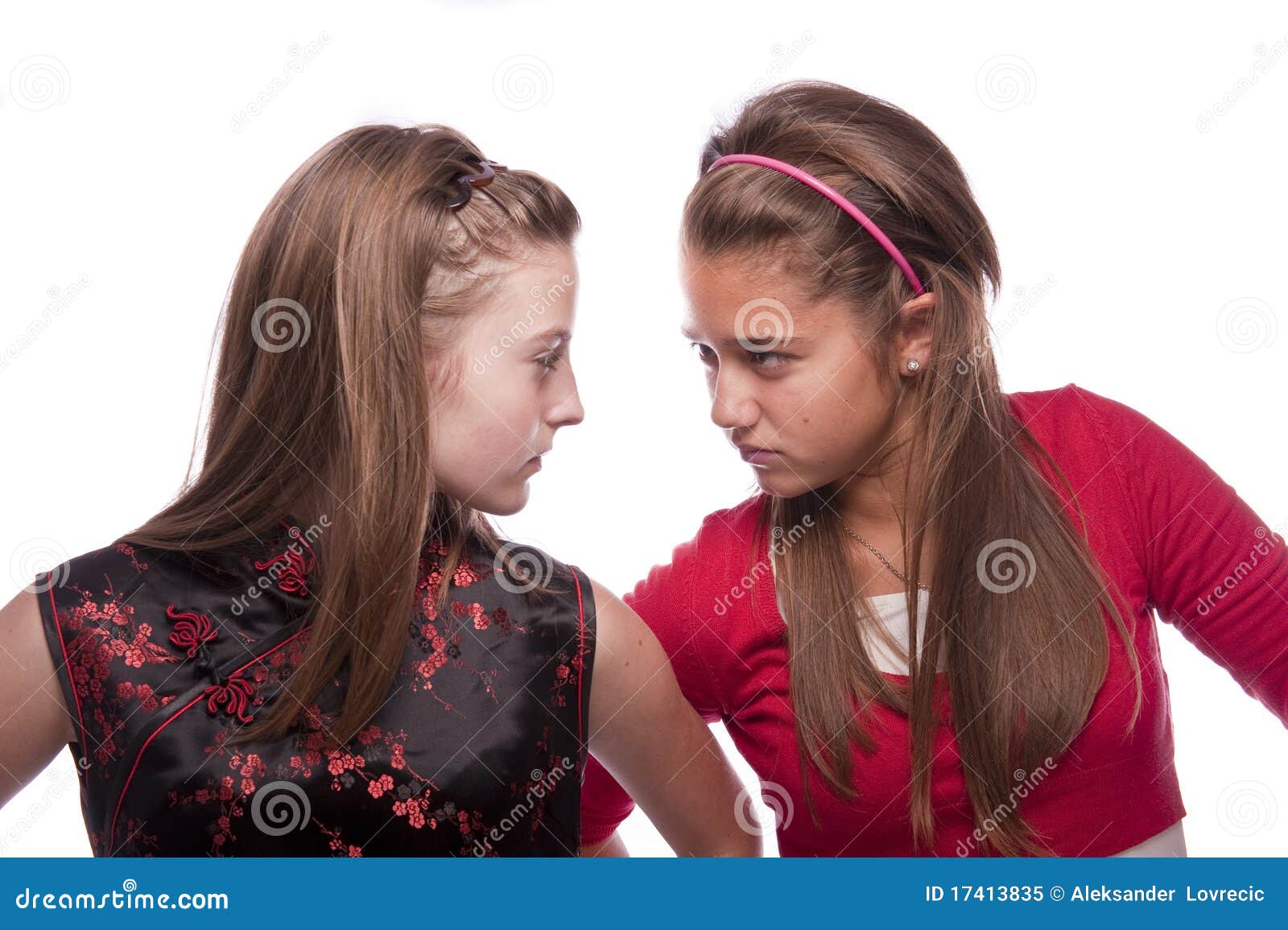 Deux Belles Jeunes Adolescentes Image stock - Image du fille ...