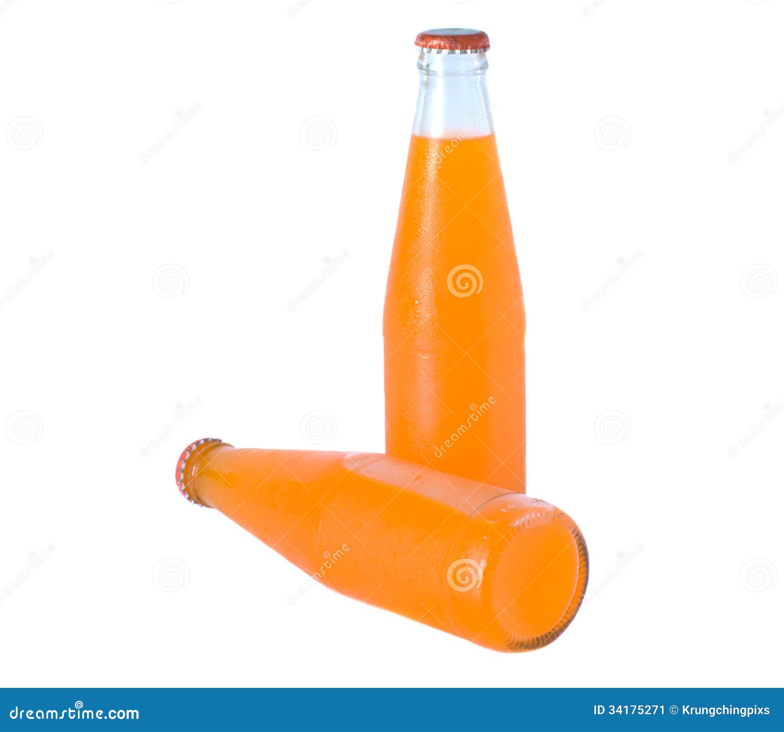 Deux Bouteilles De Jus D'orange Image stock - Image du santé, fond ...