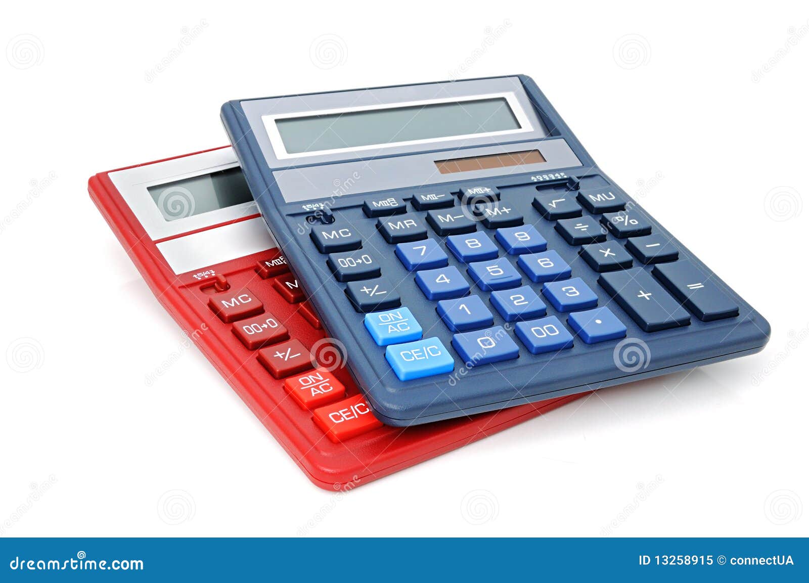 Deux calculatrices image stock. Image du travail, ajouter - 13258915