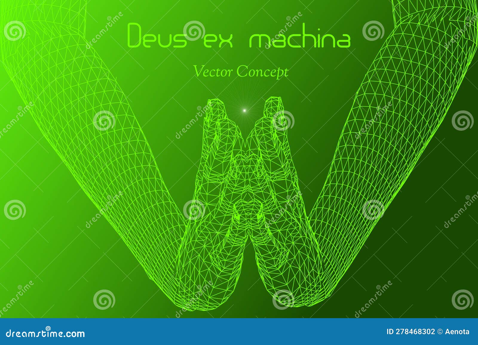 Deux Ex Machina - God from Machine Stock Vector - Illustration of ...