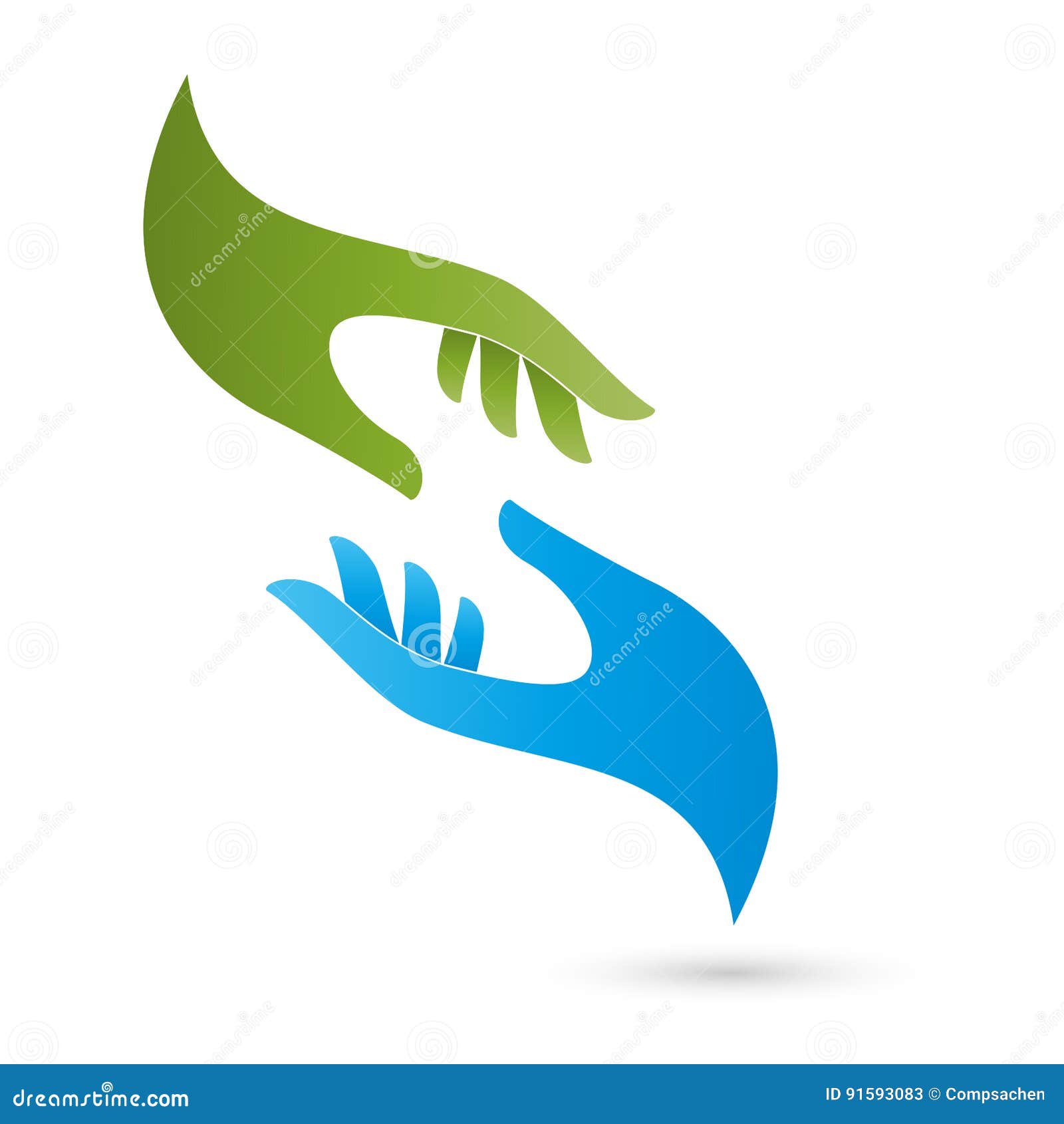 Deux Logos De Mains, D'aide Et De Médecine Illustration de Vecteur ...