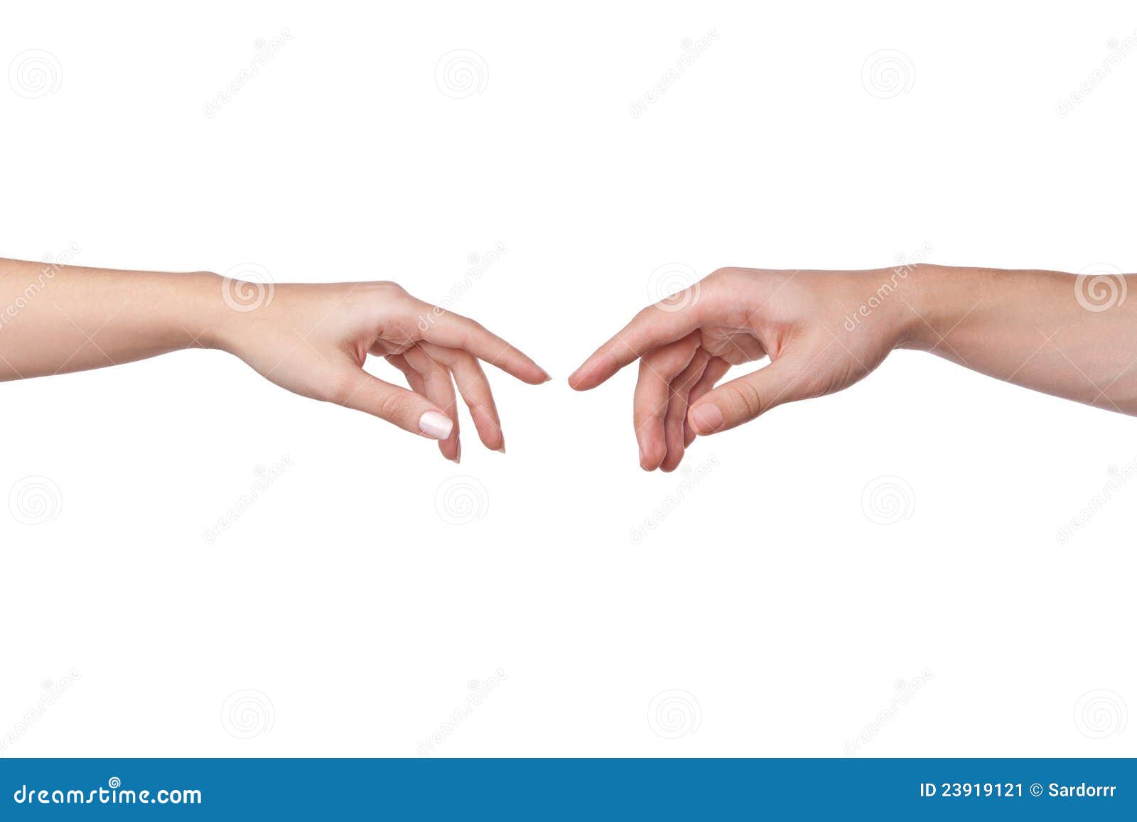 Deux Mains Atteignant L'un Pour L'autre Image stock - Image du ...