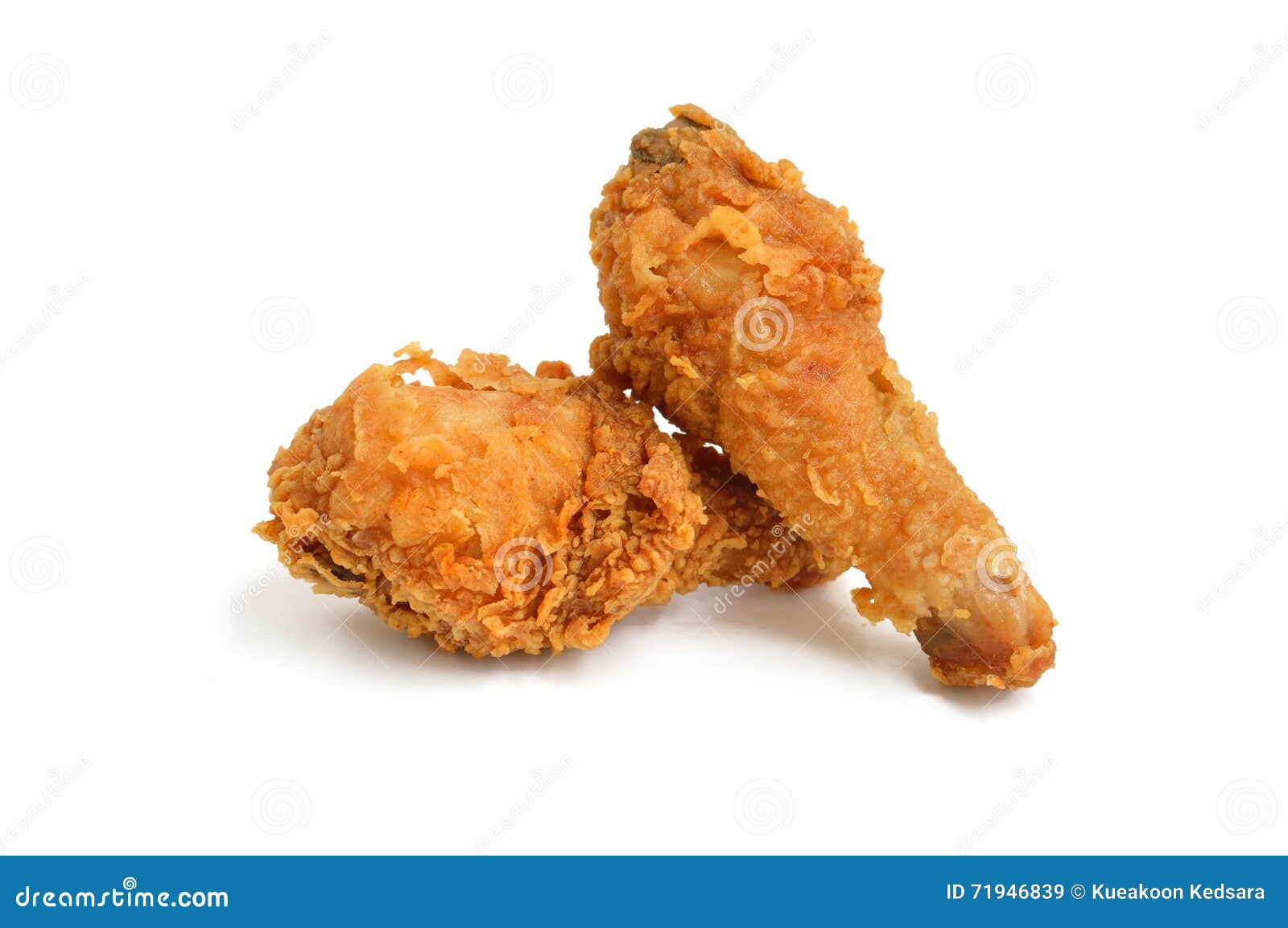 Deux Morceaux De Pilon De Poulet Frit Image stock - Image du cuisine ...