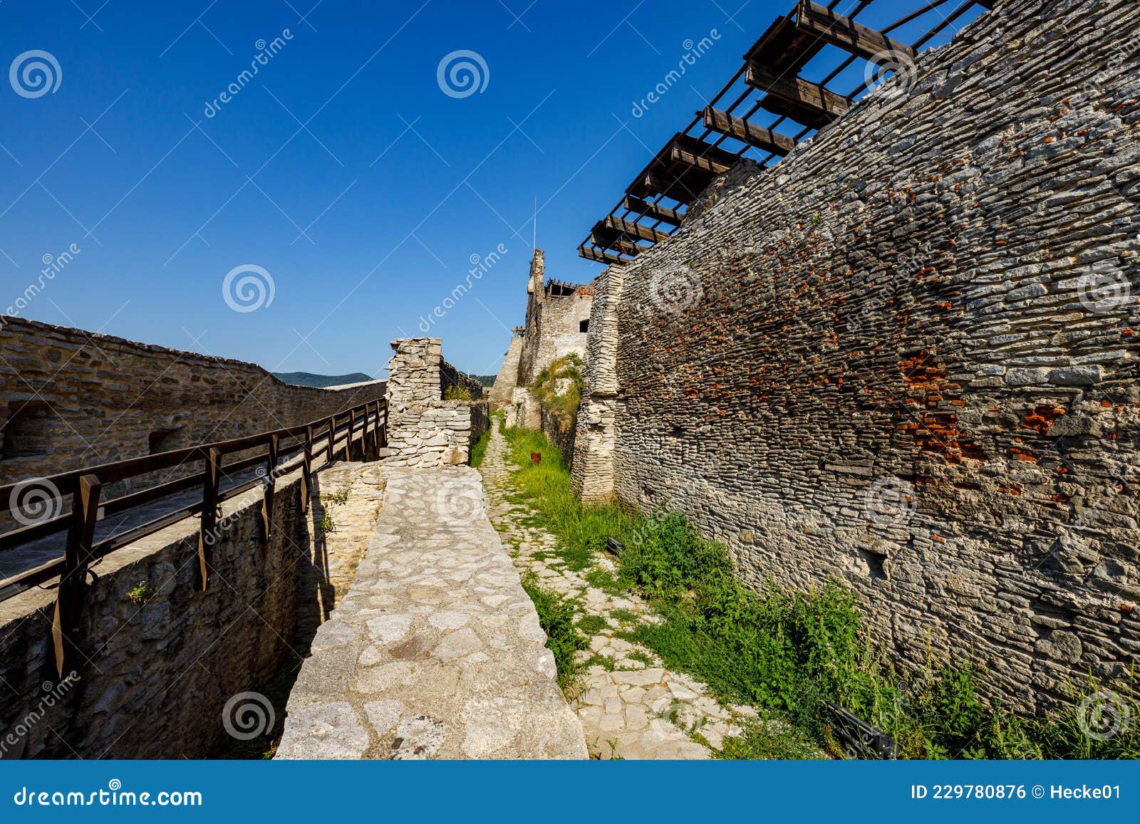 Deva Castle in Romania stock photo. Image of architectural - 229780876