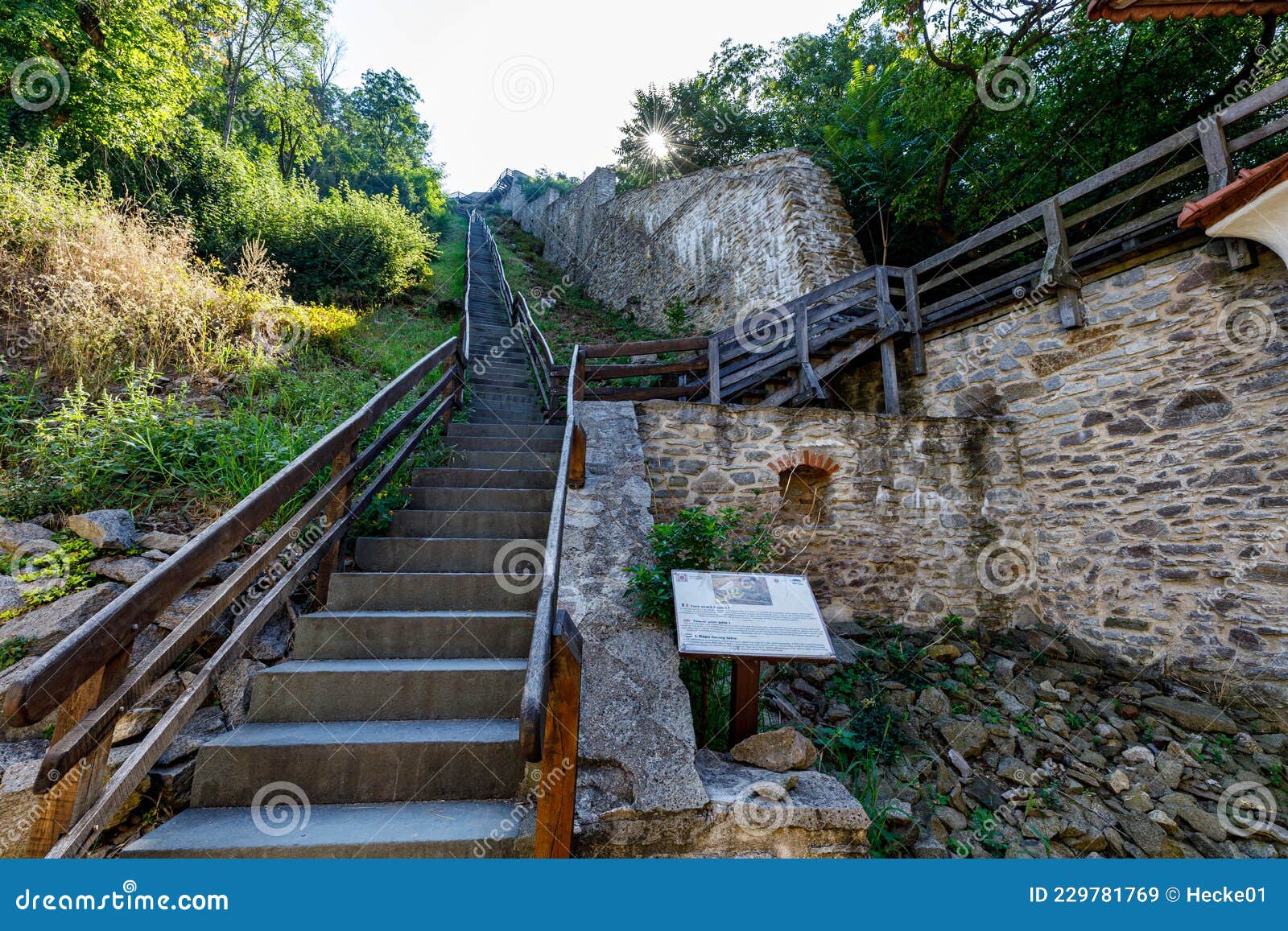 Deva Castle in Romania stock image. Image of architectural - 229781769