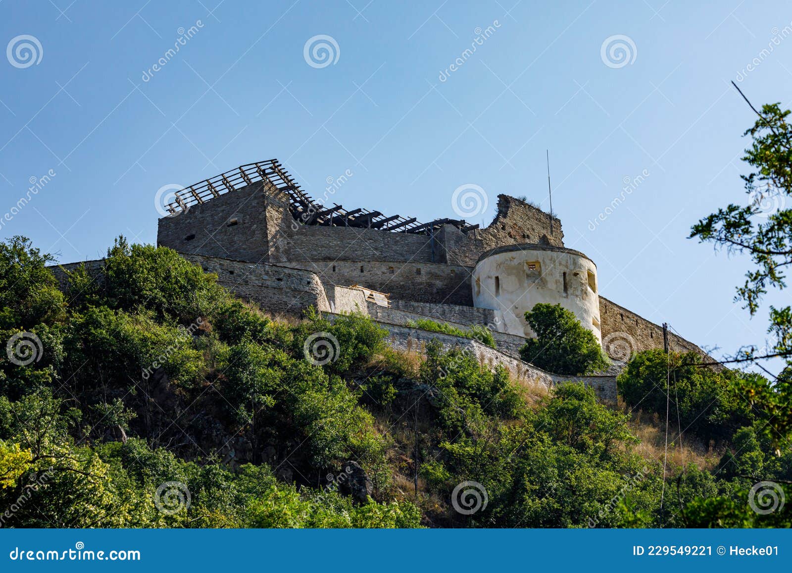 Deva Castle in Romania stock image. Image of history - 229549221