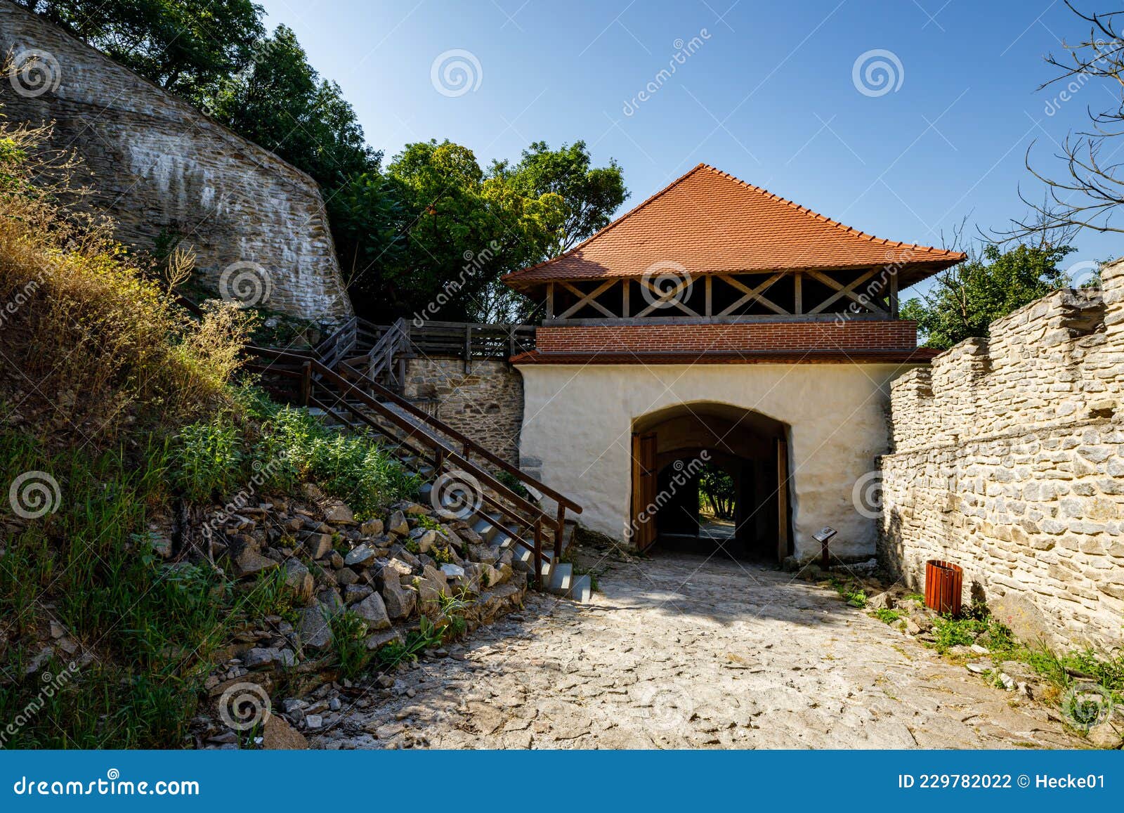 Deva Castle in Romania stock photo. Image of transylvania - 229782022