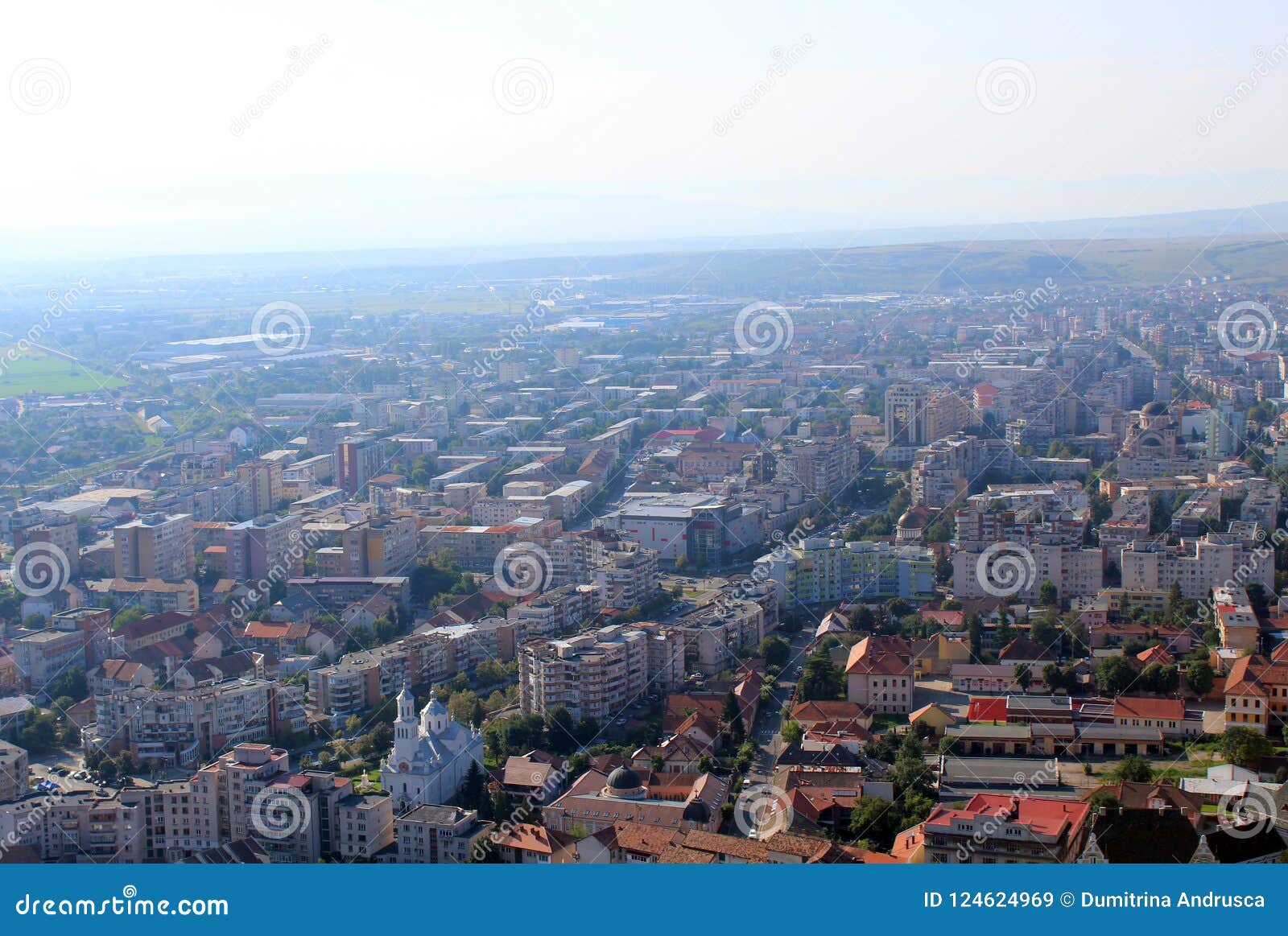 Deva city, Romania stock image. Image of destination - 124624969
