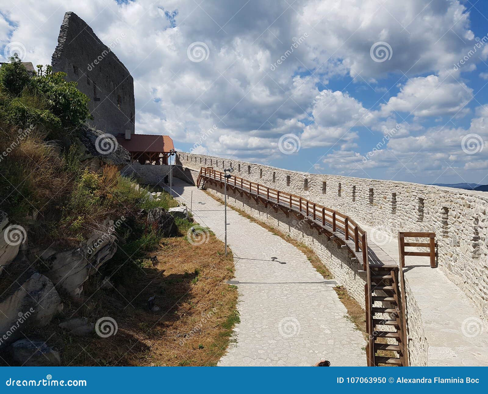 Deva Fortress in Transylvania, Deva, Romania Stock Photo - Image of ...