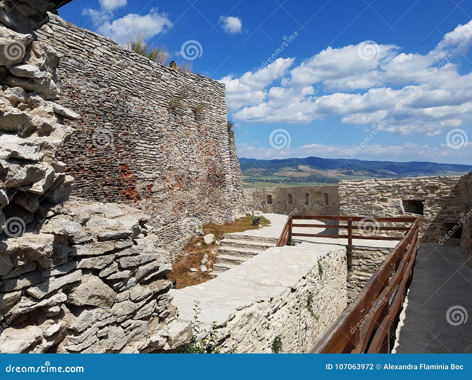 Deva Fortress in Transylvania, Deva, Romania Stock Photo - Image of ...