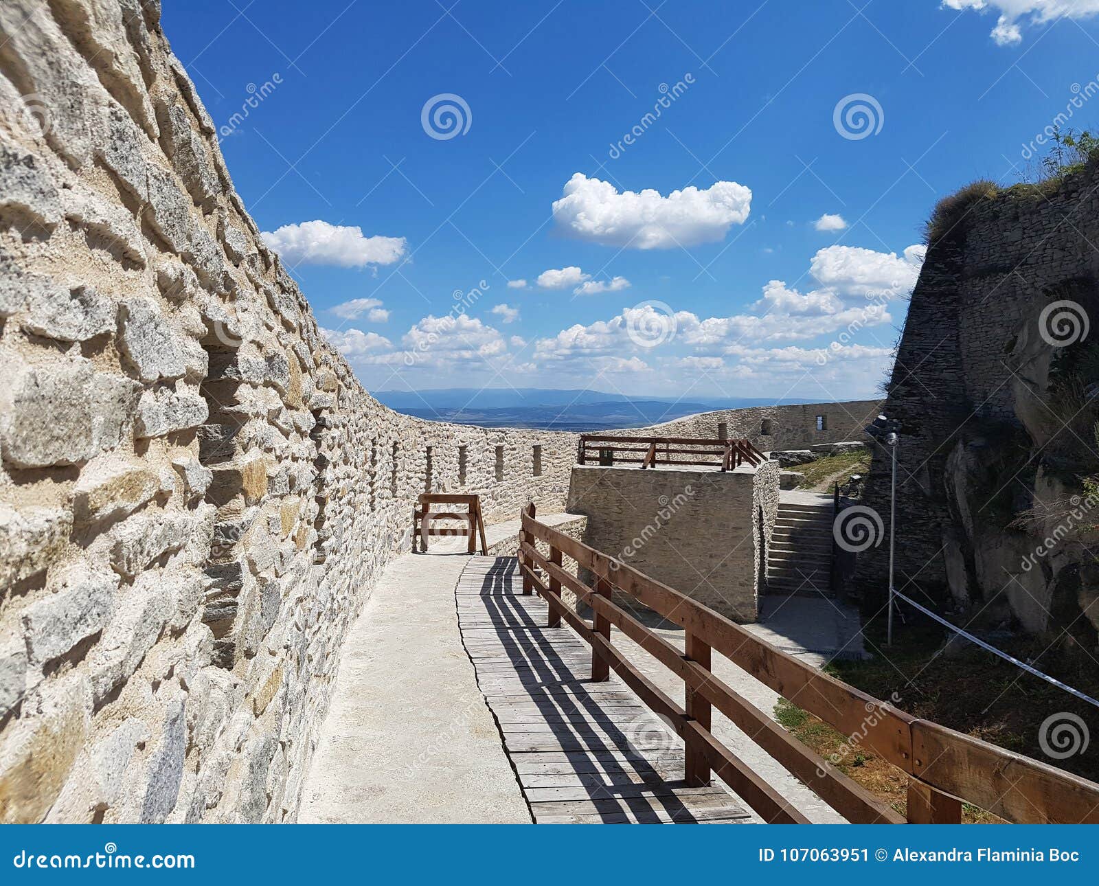 Deva Fortress in Transylvania, Deva, Romania Stock Image - Image of ...