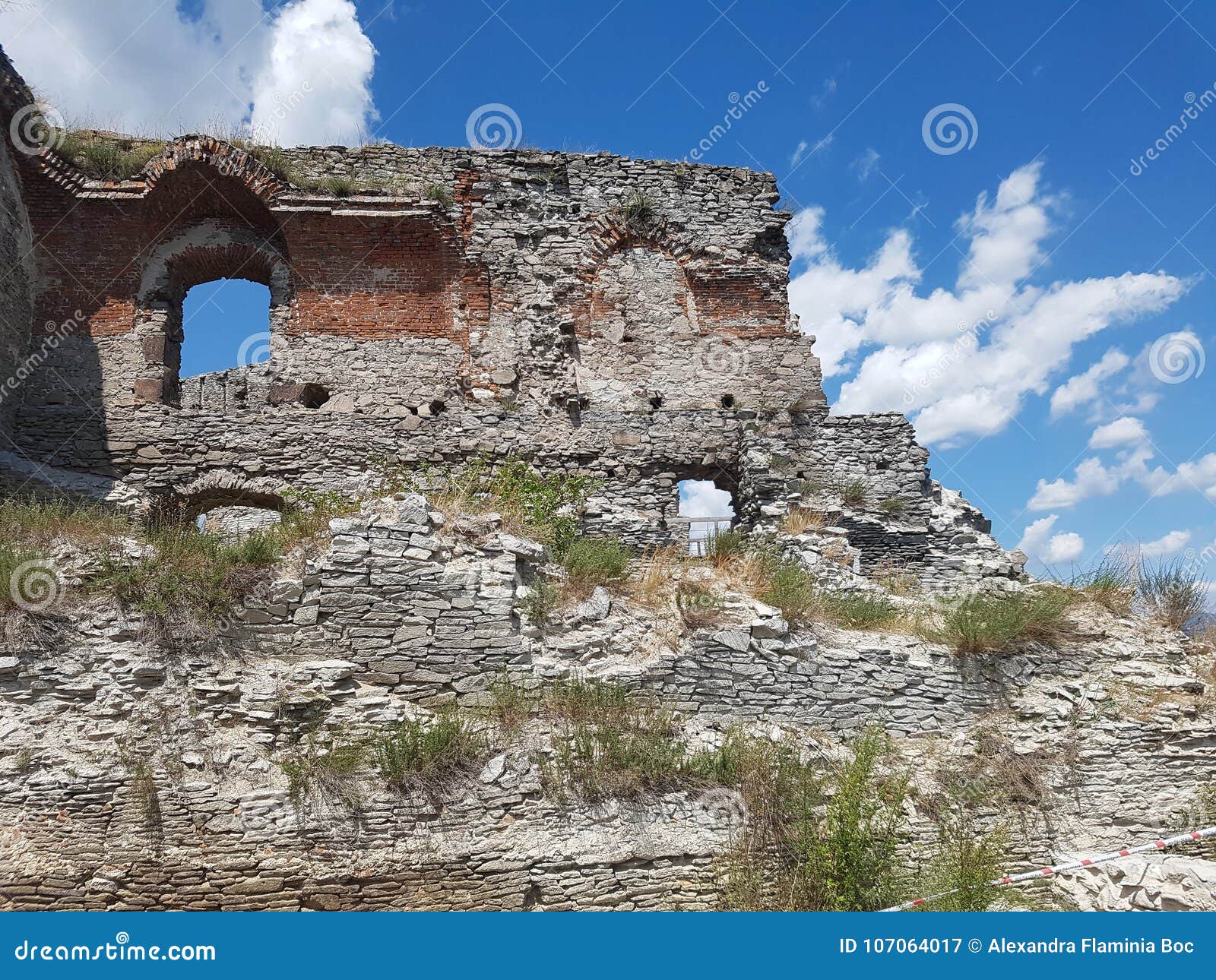 Deva Fortress in Transylvania, Deva, Romania Stock Image - Image of ...