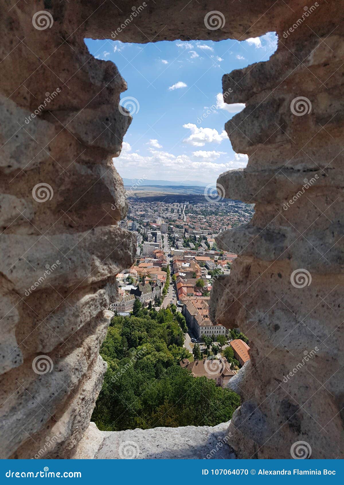 Deva Fortress in Transylvania, Deva, Romania Stock Photo - Image of ...