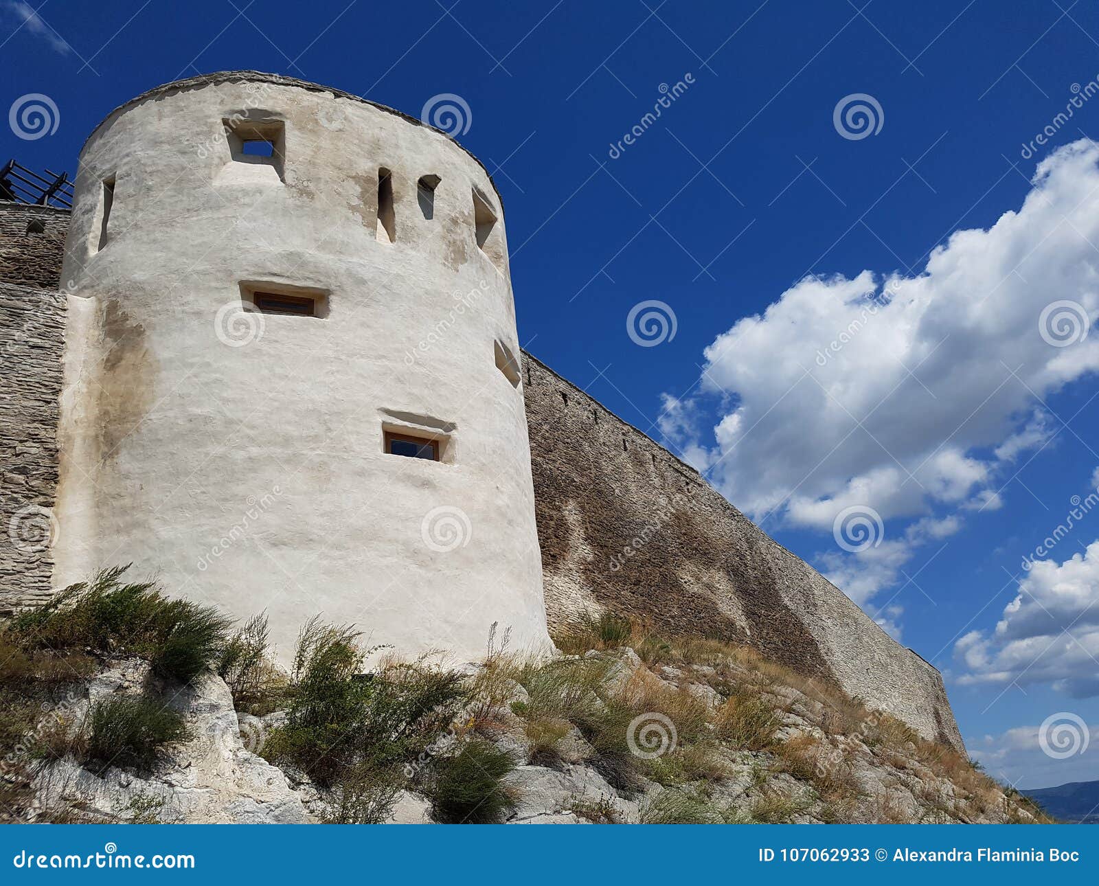 Deva Fortress in Transylvania, Deva, Romania Stock Image - Image of ...